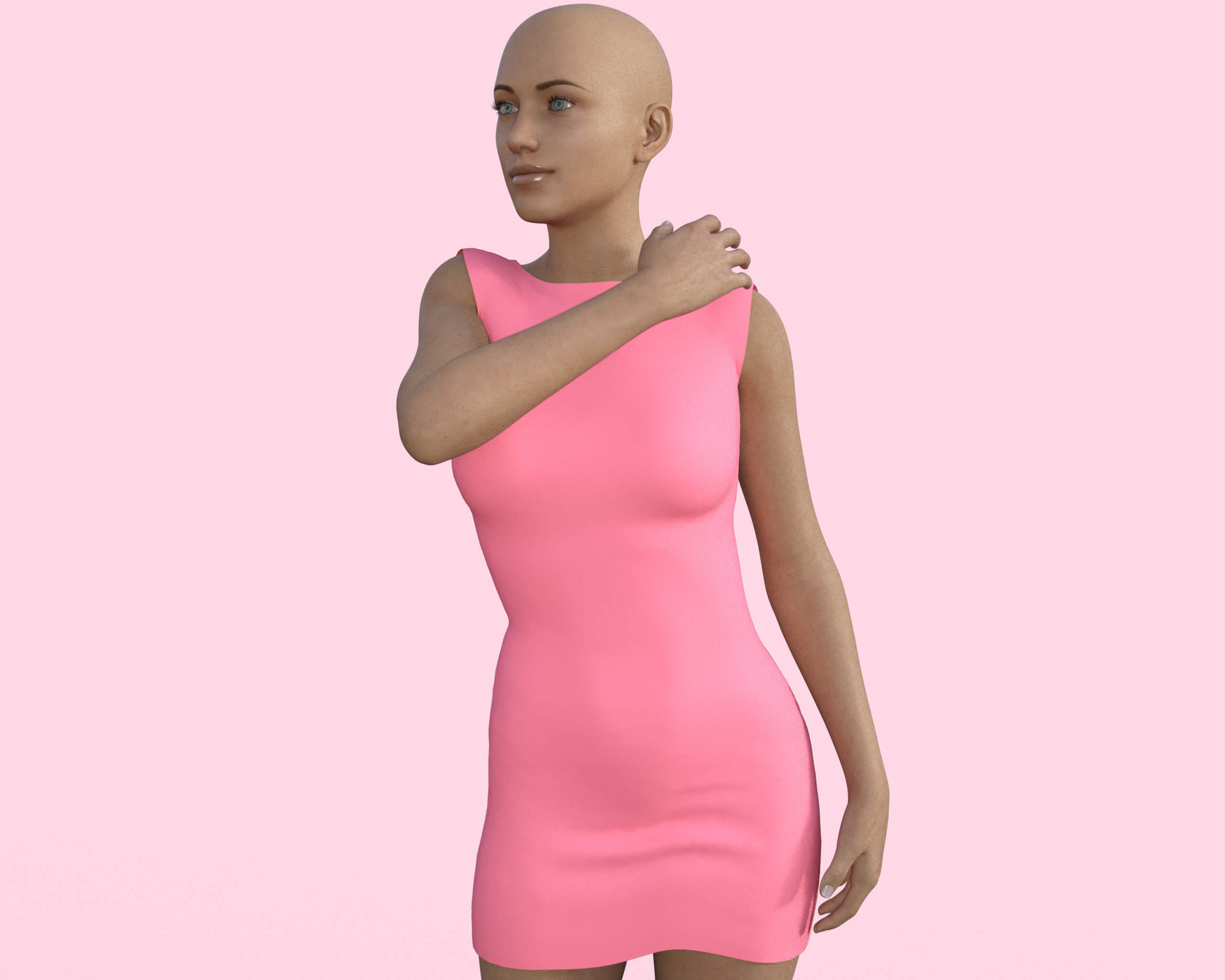Random Standing Pose G8F - Free Daz Content by PinkPlasticPerfect