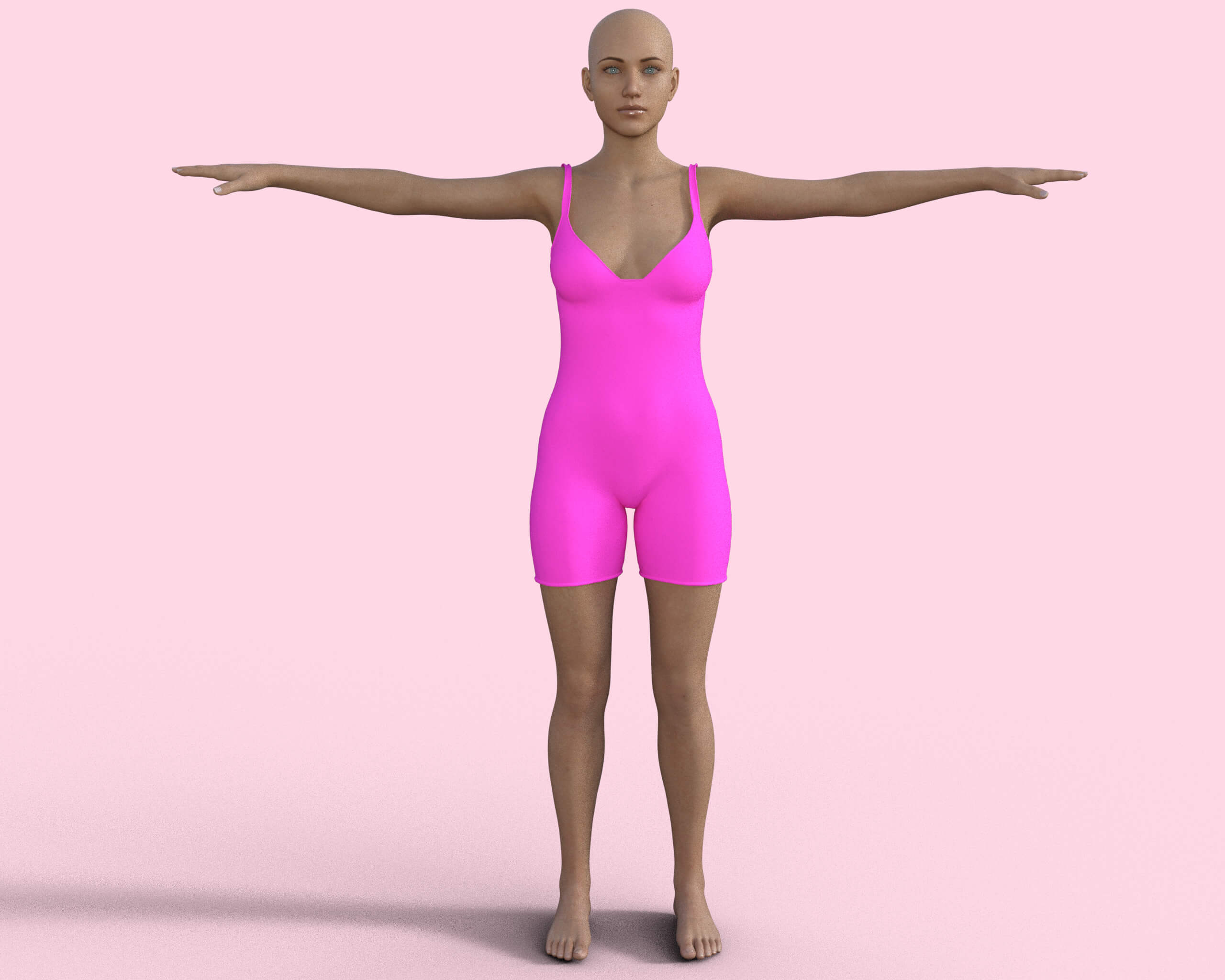 T Stand Pose for G8F - Free Daz Content by PinkPlasticPerfect