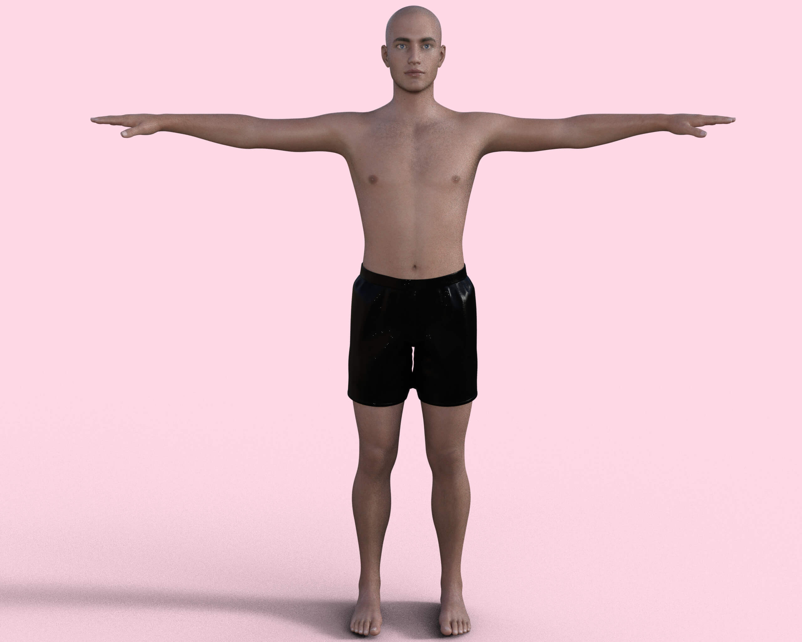 T Stand Pose for G8M - Free Daz Content by PinkPlasticPerfect