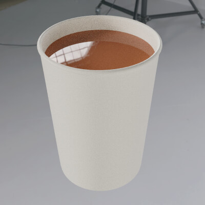 Styrofoam Coffee Cup - 3D Model by Pinkyo