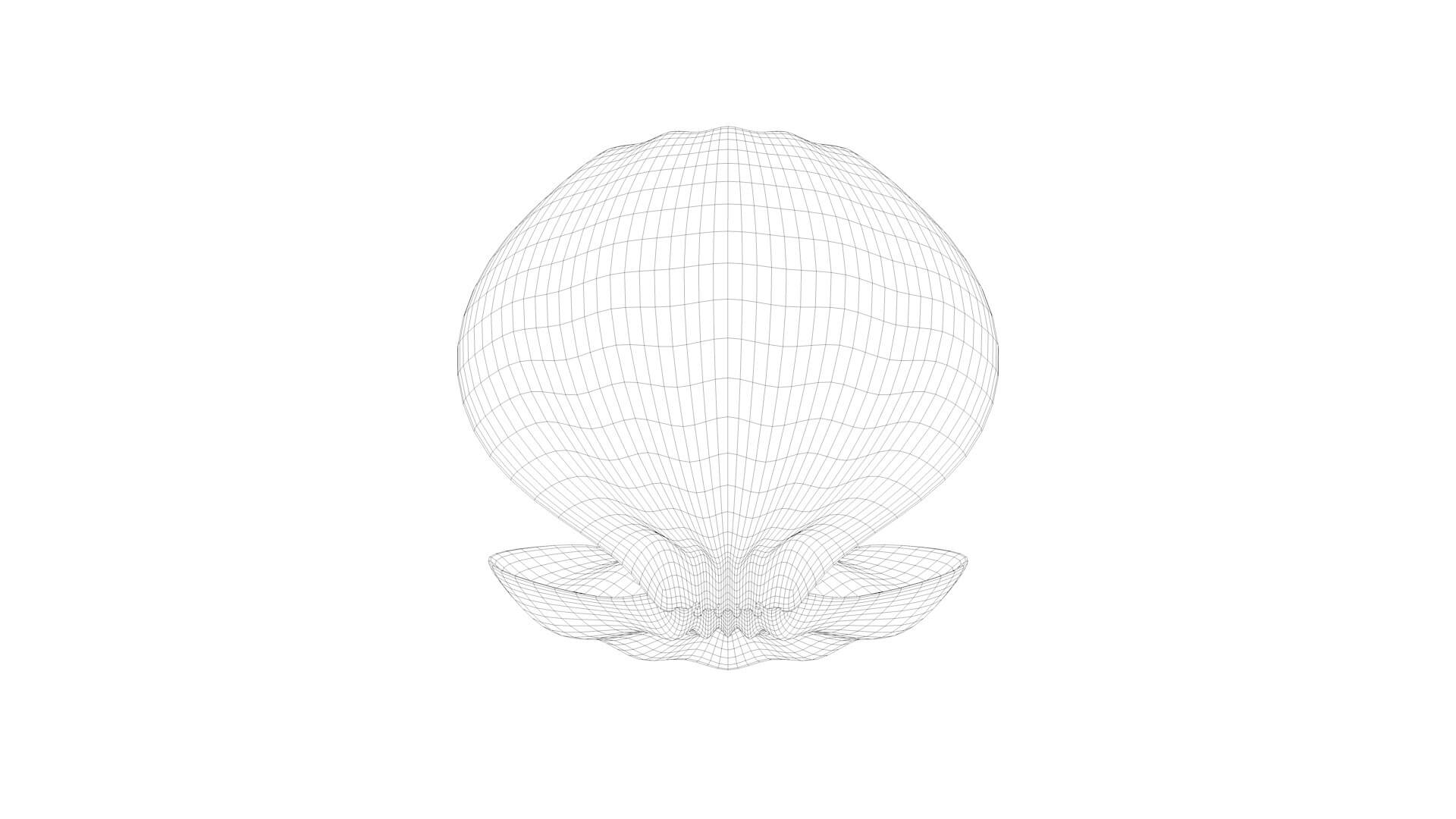 Clamshell with a Pearl - 3D Model by pinnaclecgarts