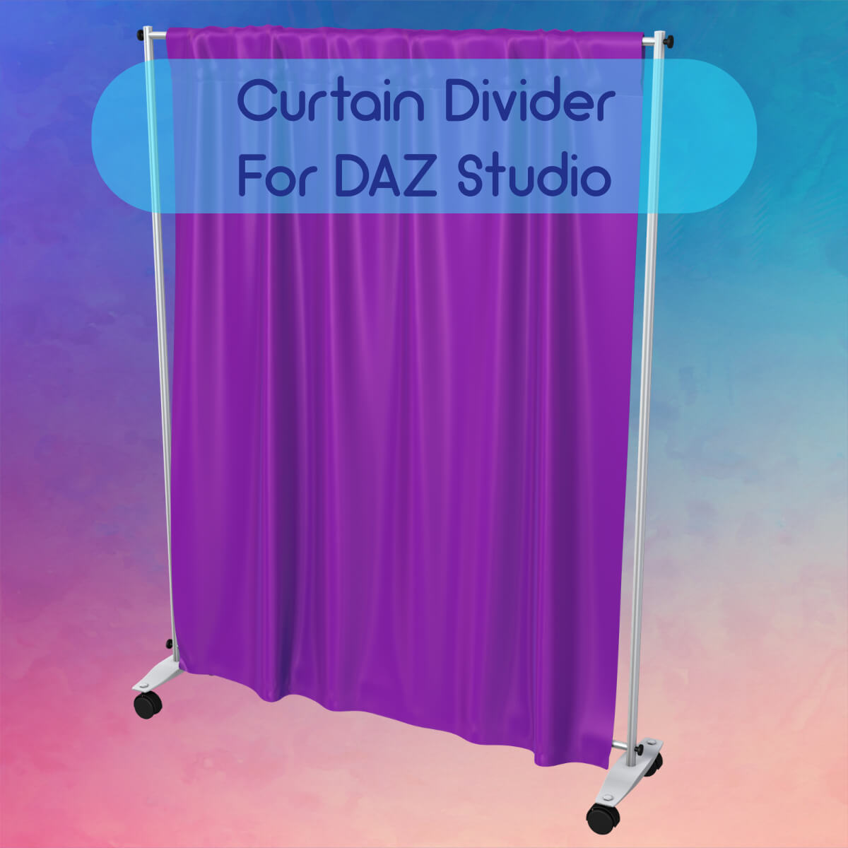 Curtain Divider for DAZ Studio - 3D Model by Pinspotter