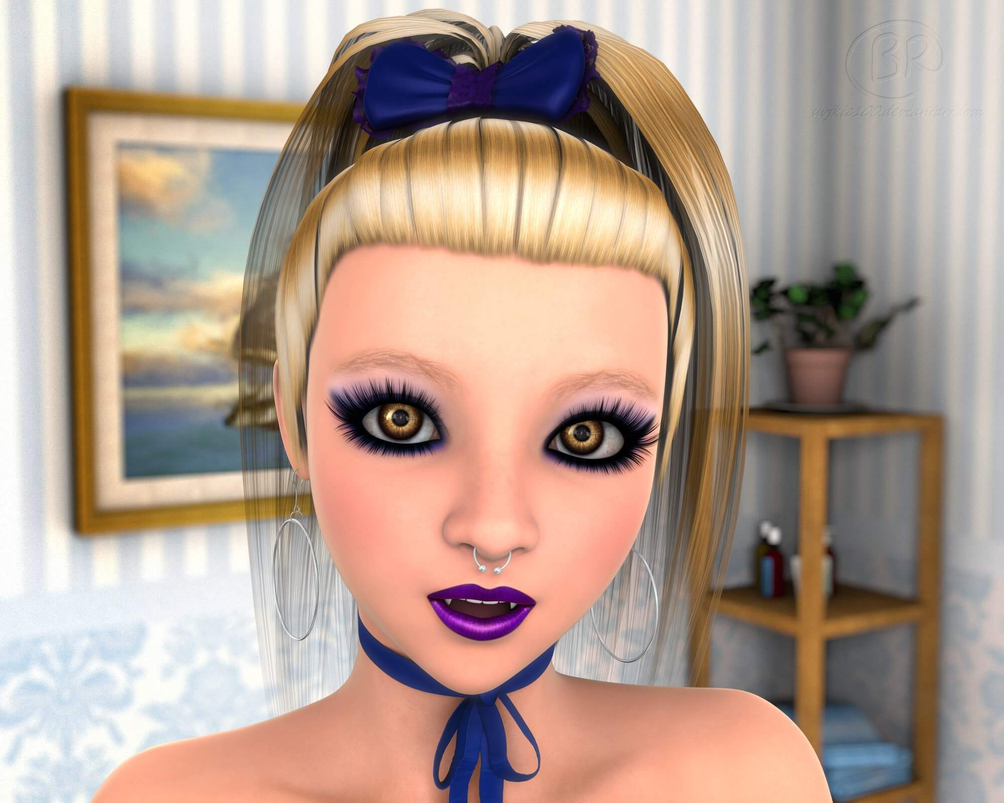 Bianca's Makeover 3D Render, Digital Art by Pinspotter