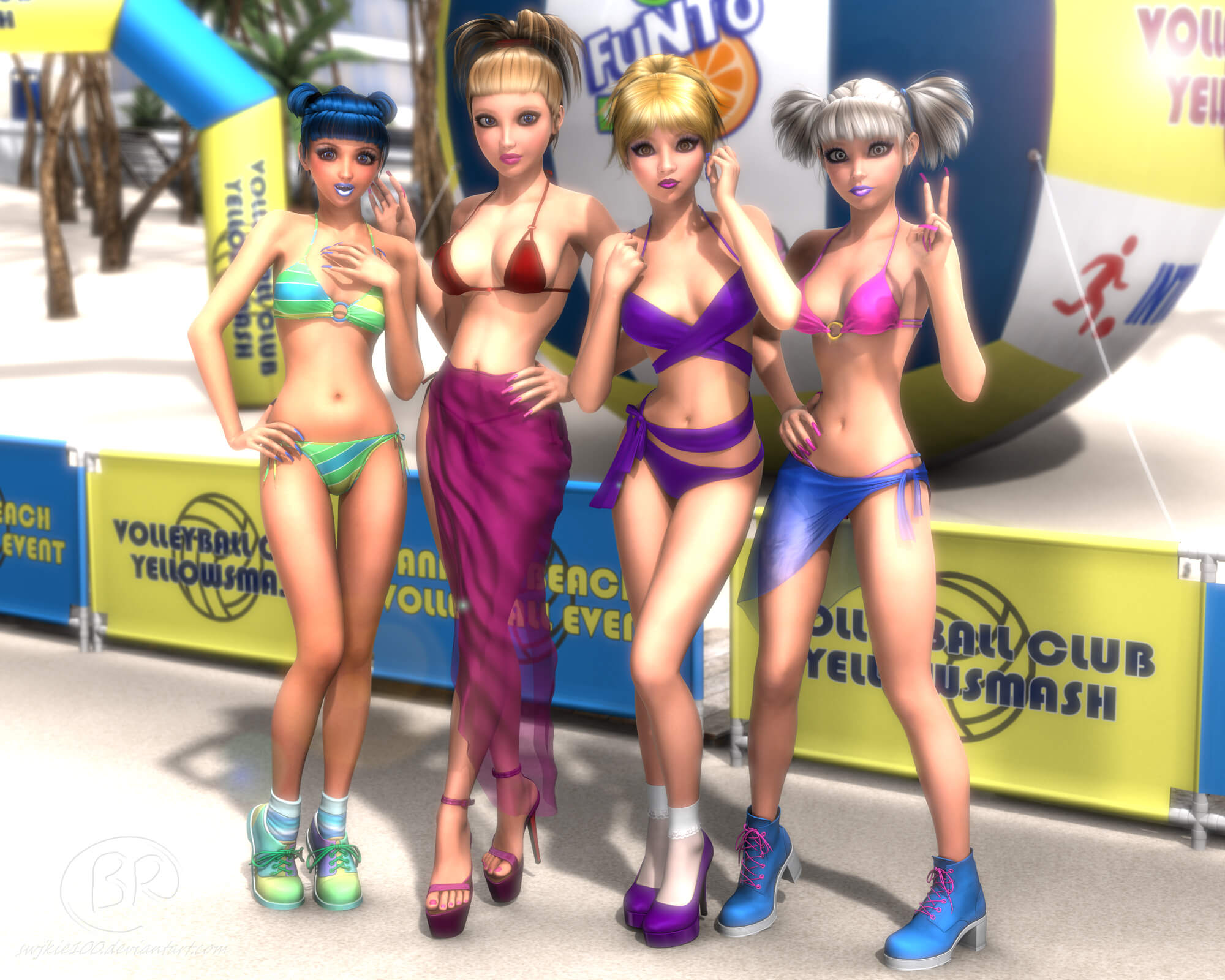 Dolls Of Summer 3D Render | RenderHub Gallery