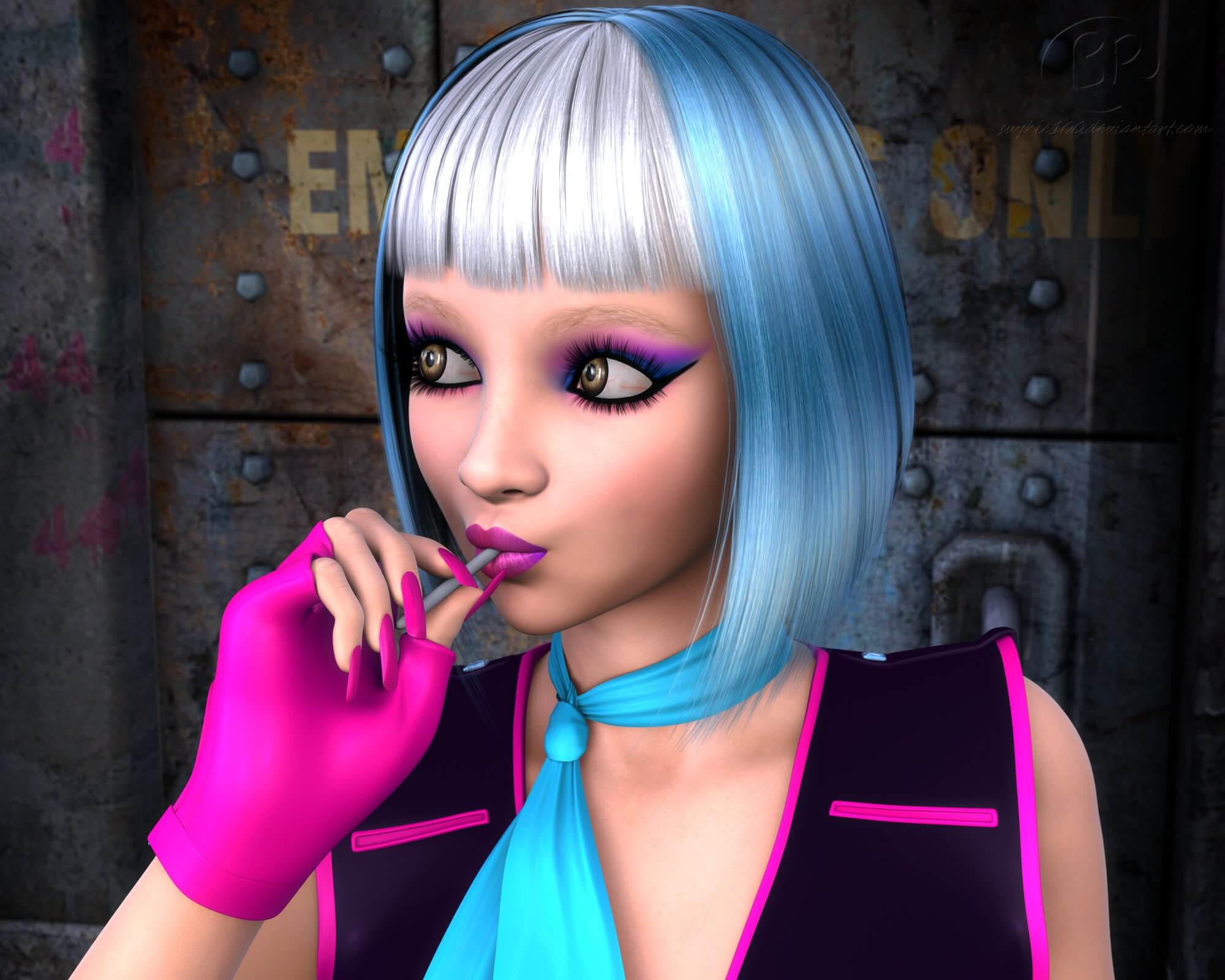 Galaxy Pop 3D Render, Digital Art by Pinspotter