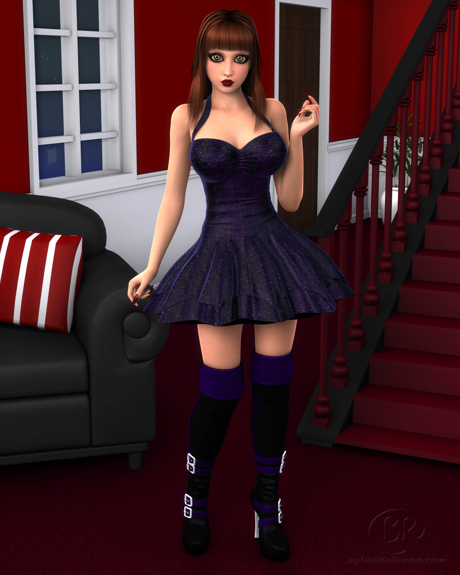 Gothic Gaze 3D Render | RenderHub Gallery