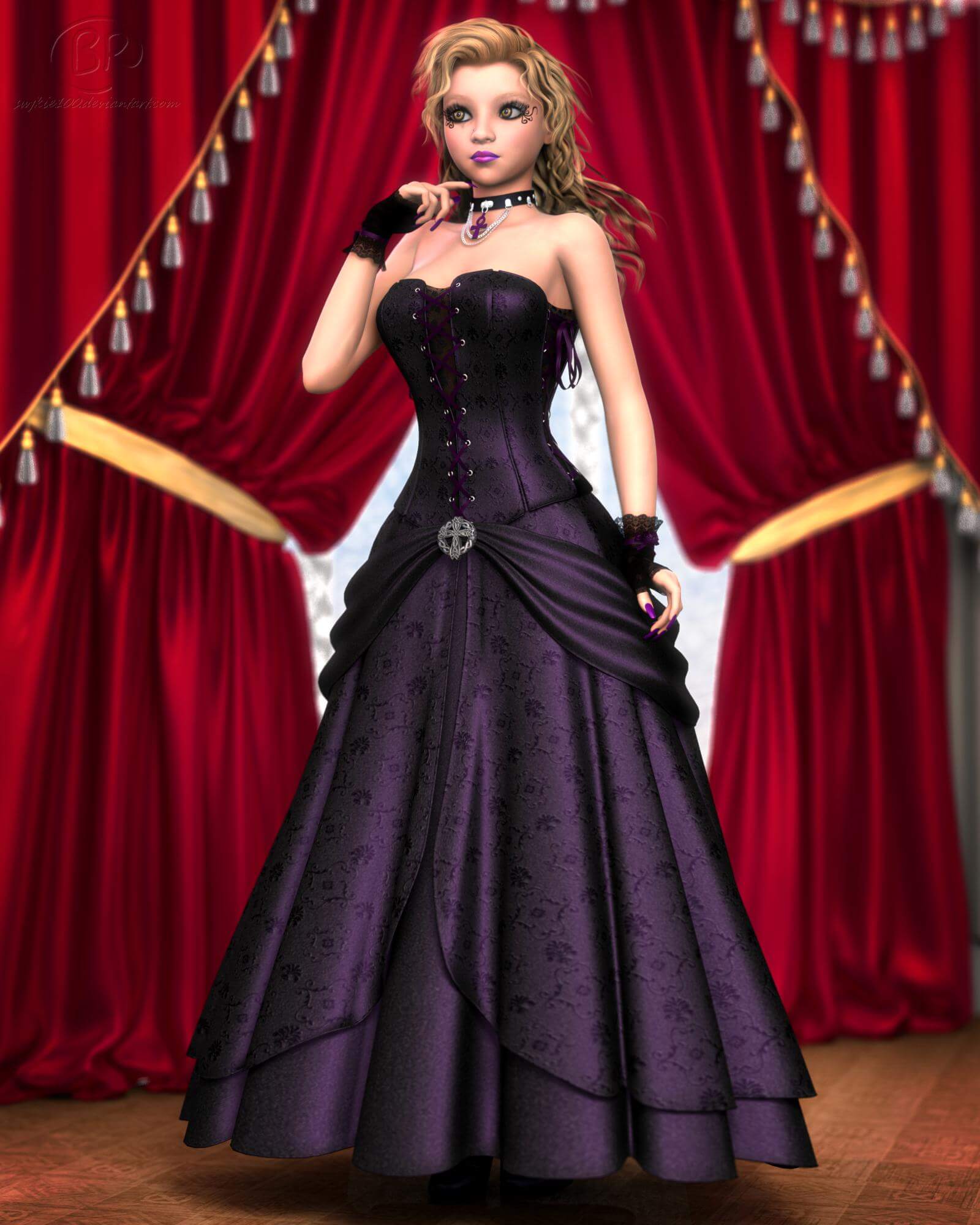 Gothic Royalty 3D Render, Digital Art by Pinspotter