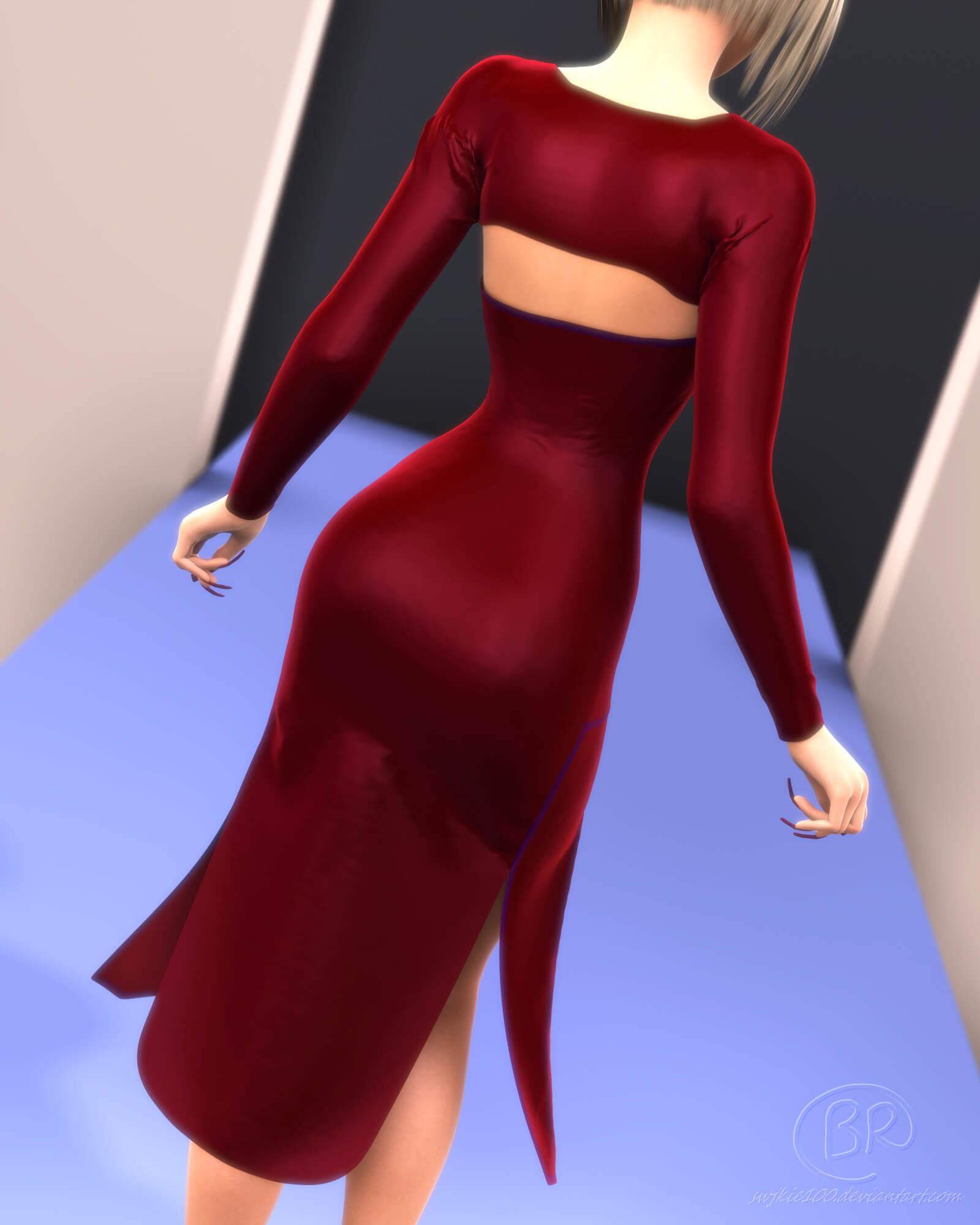 Red On The Runway 2 3D Render, Digital Art by Pinspotter