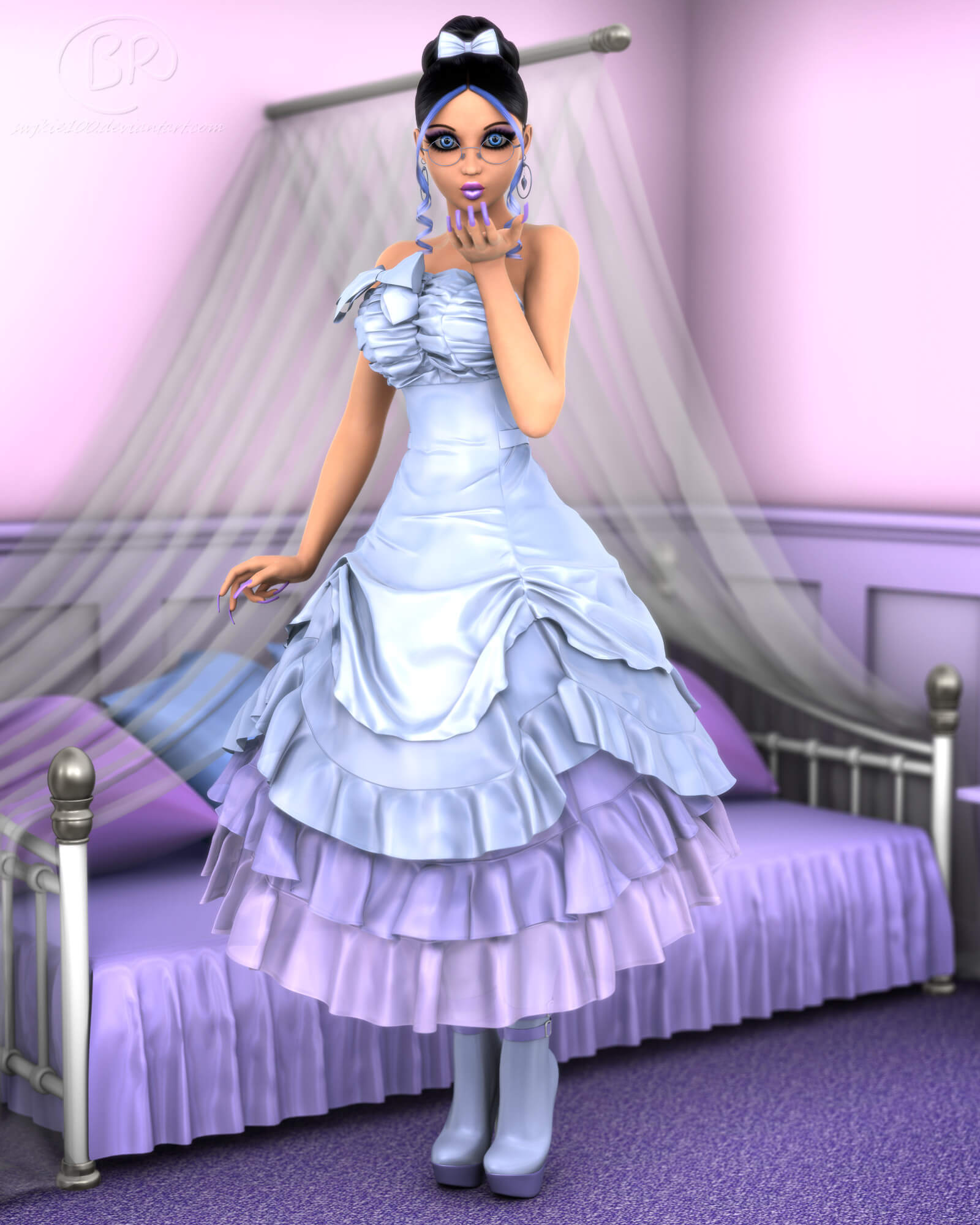 Sweet Tabby 3D Render, Digital Art by Pinspotter