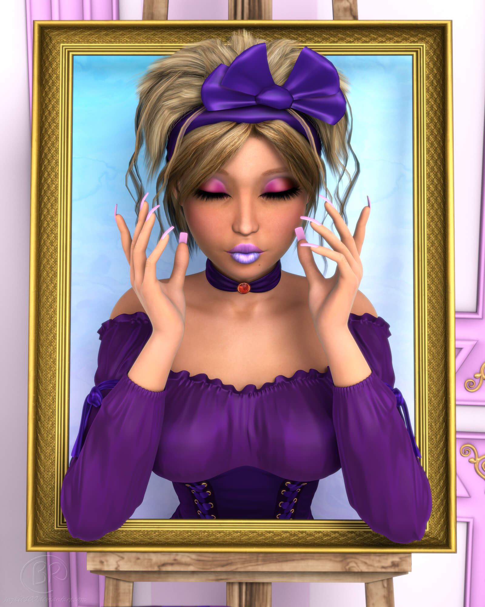 The Painting 3D Render, Digital Art by Pinspotter