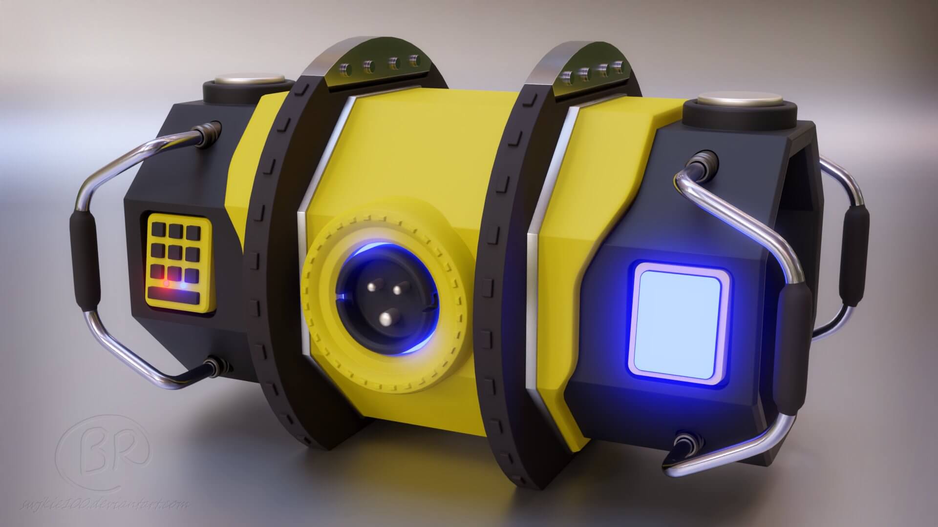 Tutorial Fuel Cell 1 3D Render, Digital Art by Pinspotter