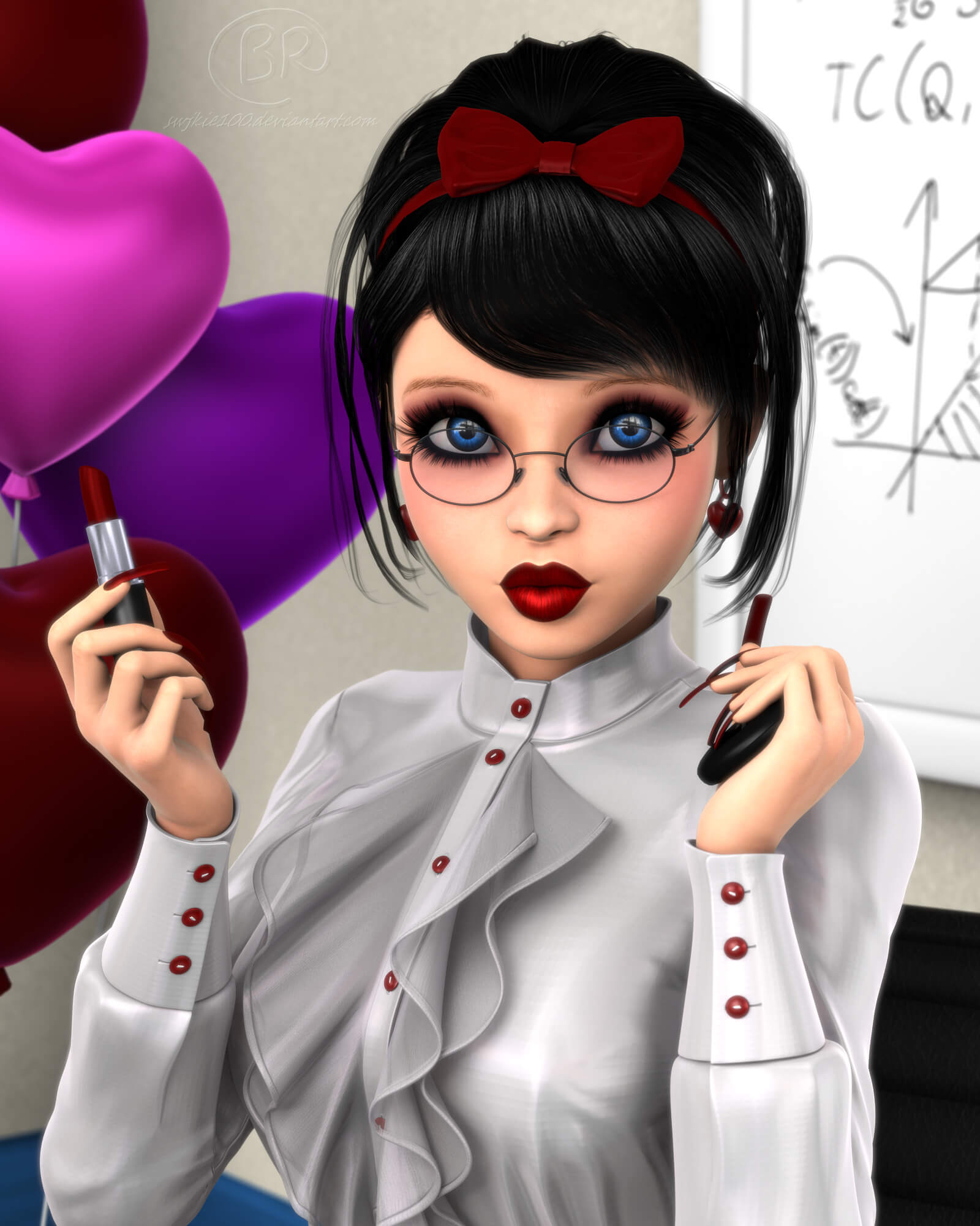 Valentines Teacher Chloe 3D Render | RenderHub Gallery