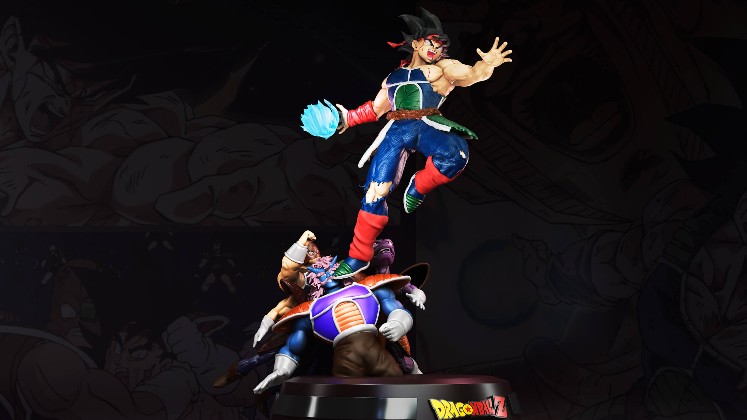 Bardock Dbz Power - 3D Print Model by pipepipe123