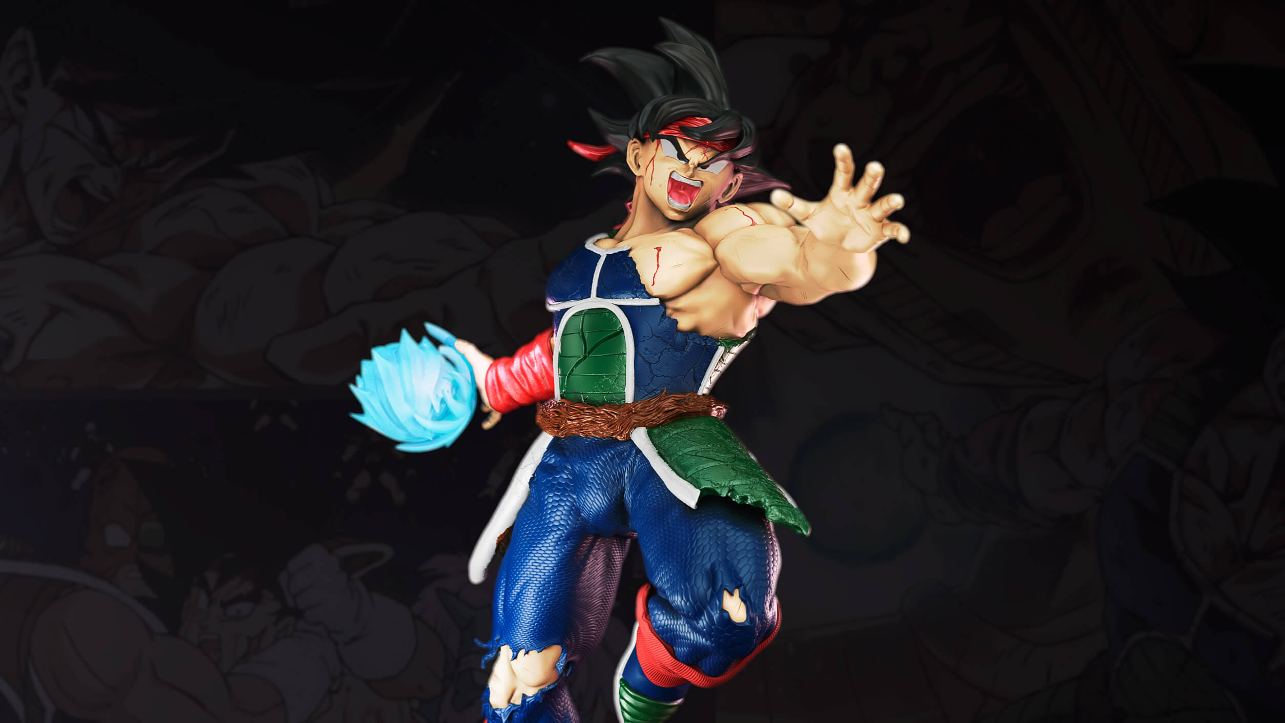 Bardock Dbz Power - 3D Print Model by pipepipe123