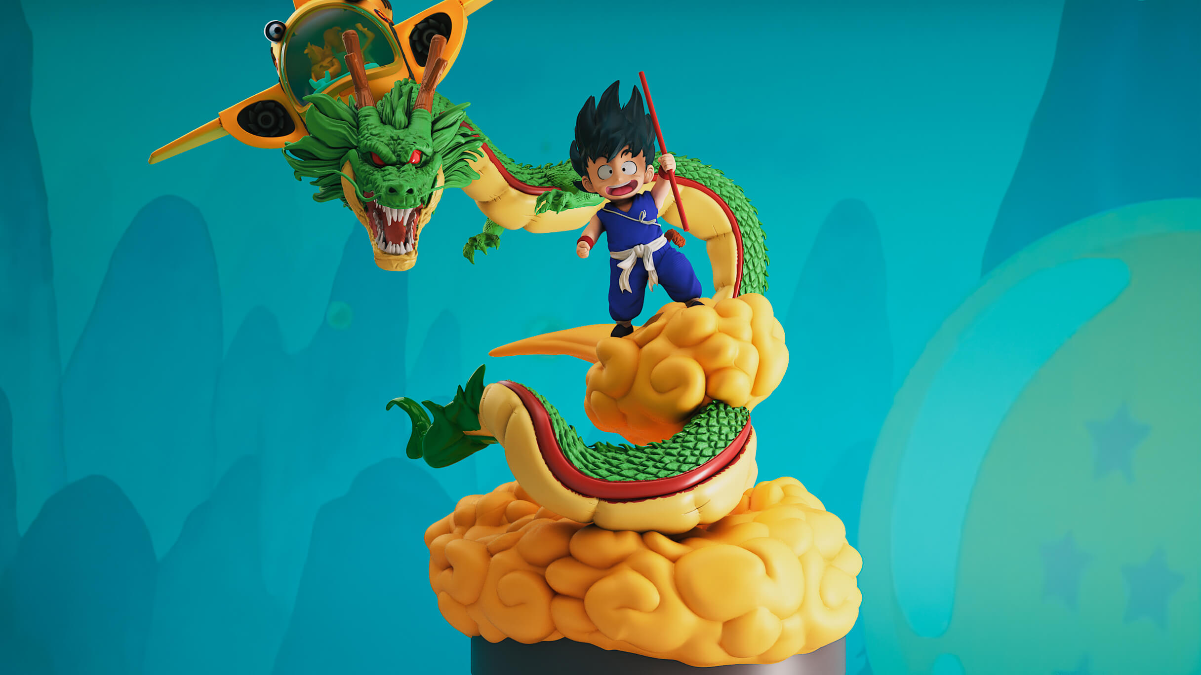 Dragon Ball Kid Goku Openning - 3D Print Model by pipepipe123