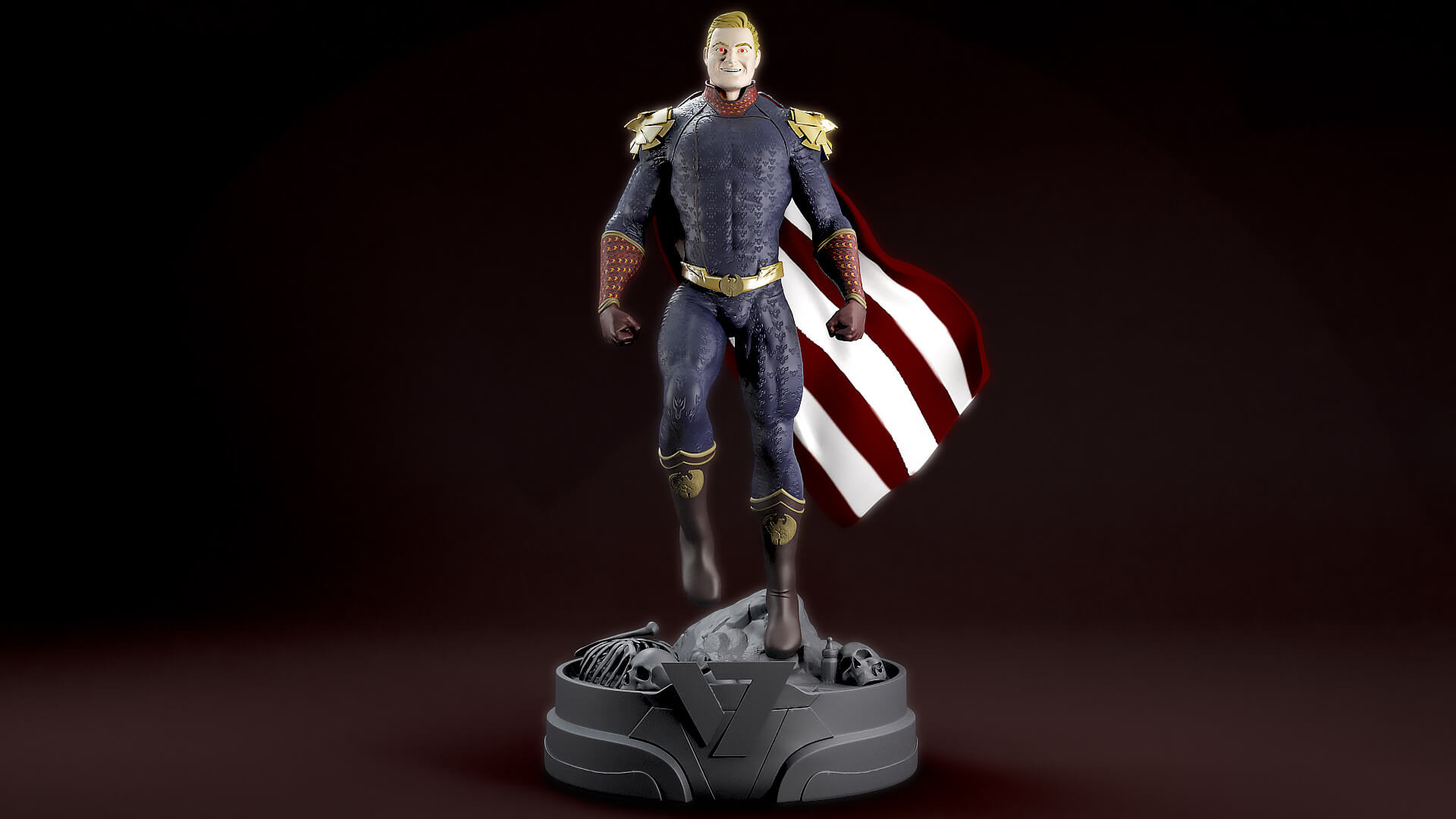 Homelander Comic Style - 3D Model by pipepipe123