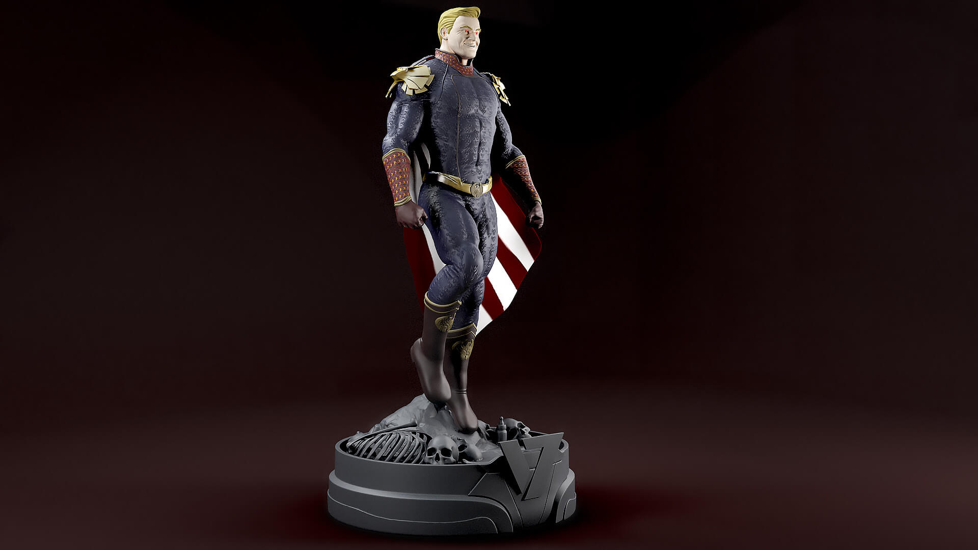 Homelander Comic Style - 3D Model by pipepipe123