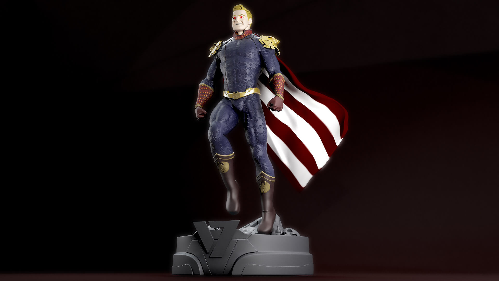 Homelander Comic Style - 3D Model by pipepipe123