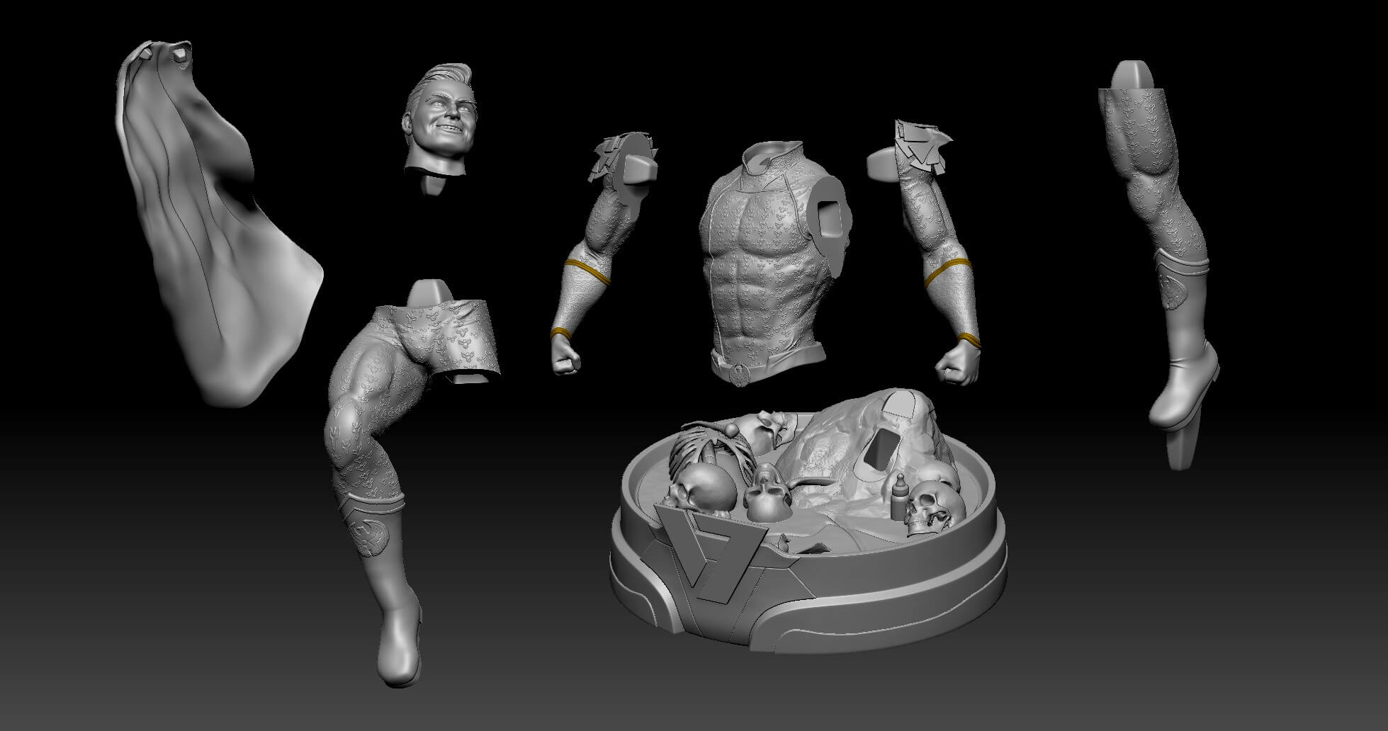 Homelander Comic Style - 3D Model by pipepipe123