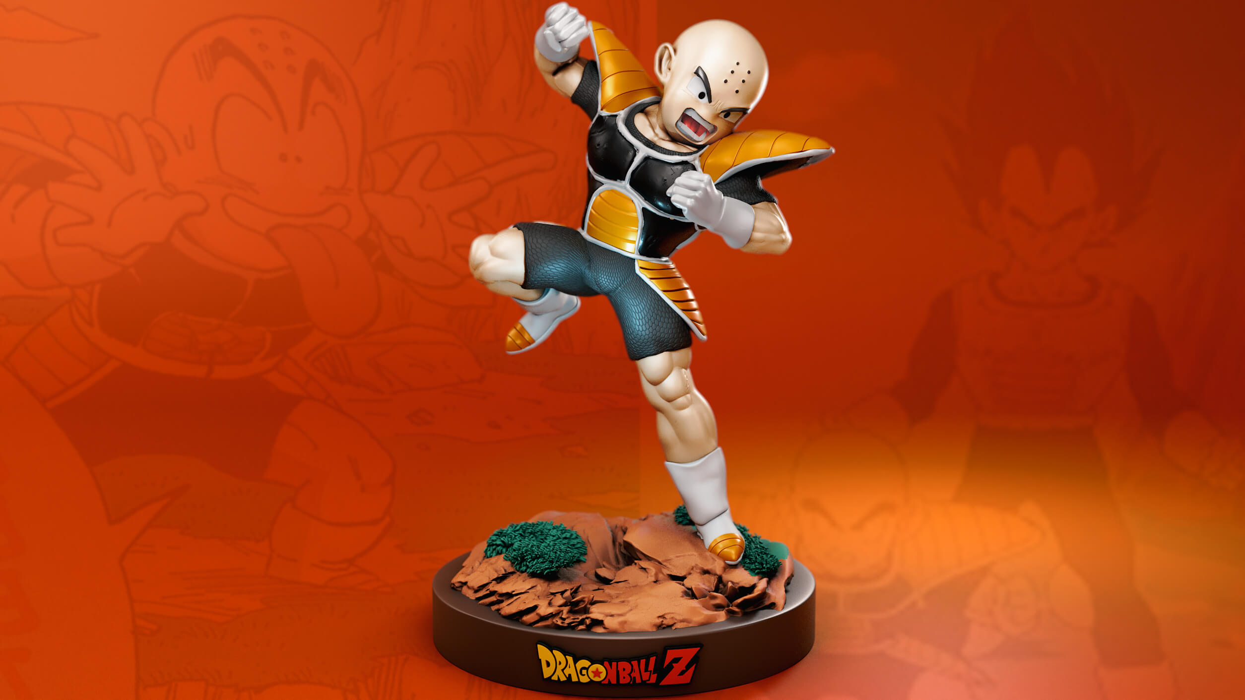 Krillin Dragon Ball Z - 3D Model by pipepipe123
