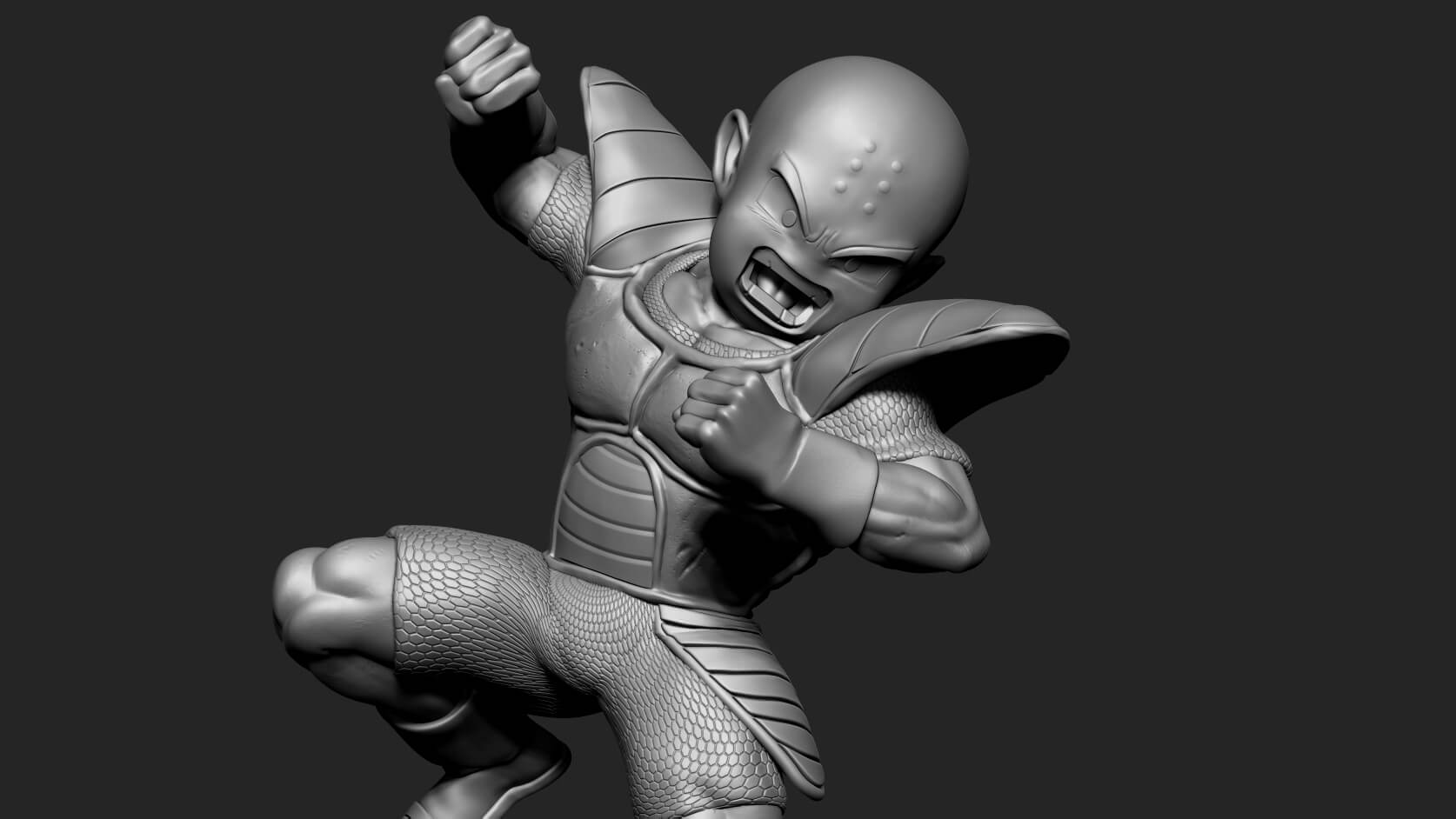 Krillin Dragon Ball Z - 3D Model by pipepipe123