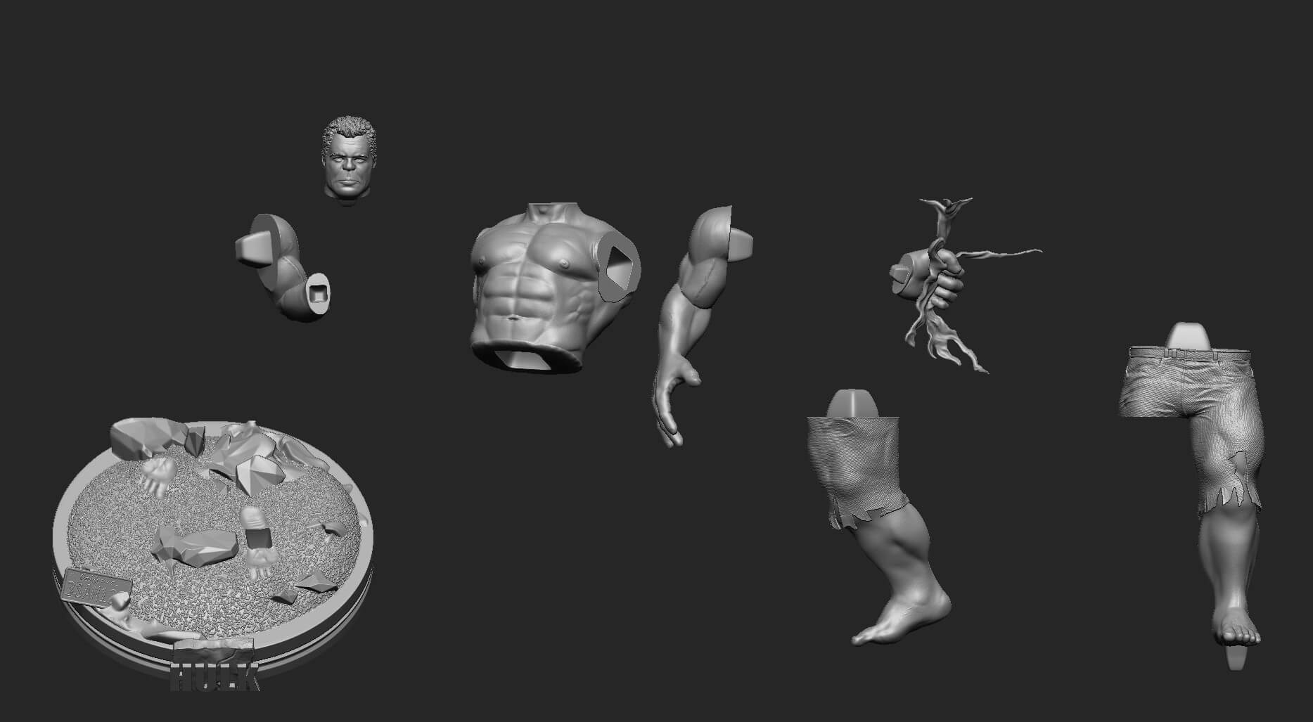 Smart Hulk - 3D Model by pipepipe123