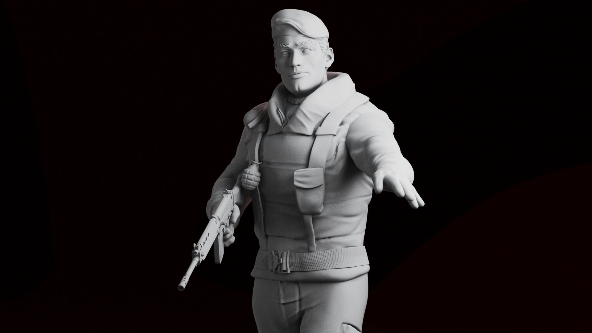 Soldier Commando - 3D Model by pipepipe123