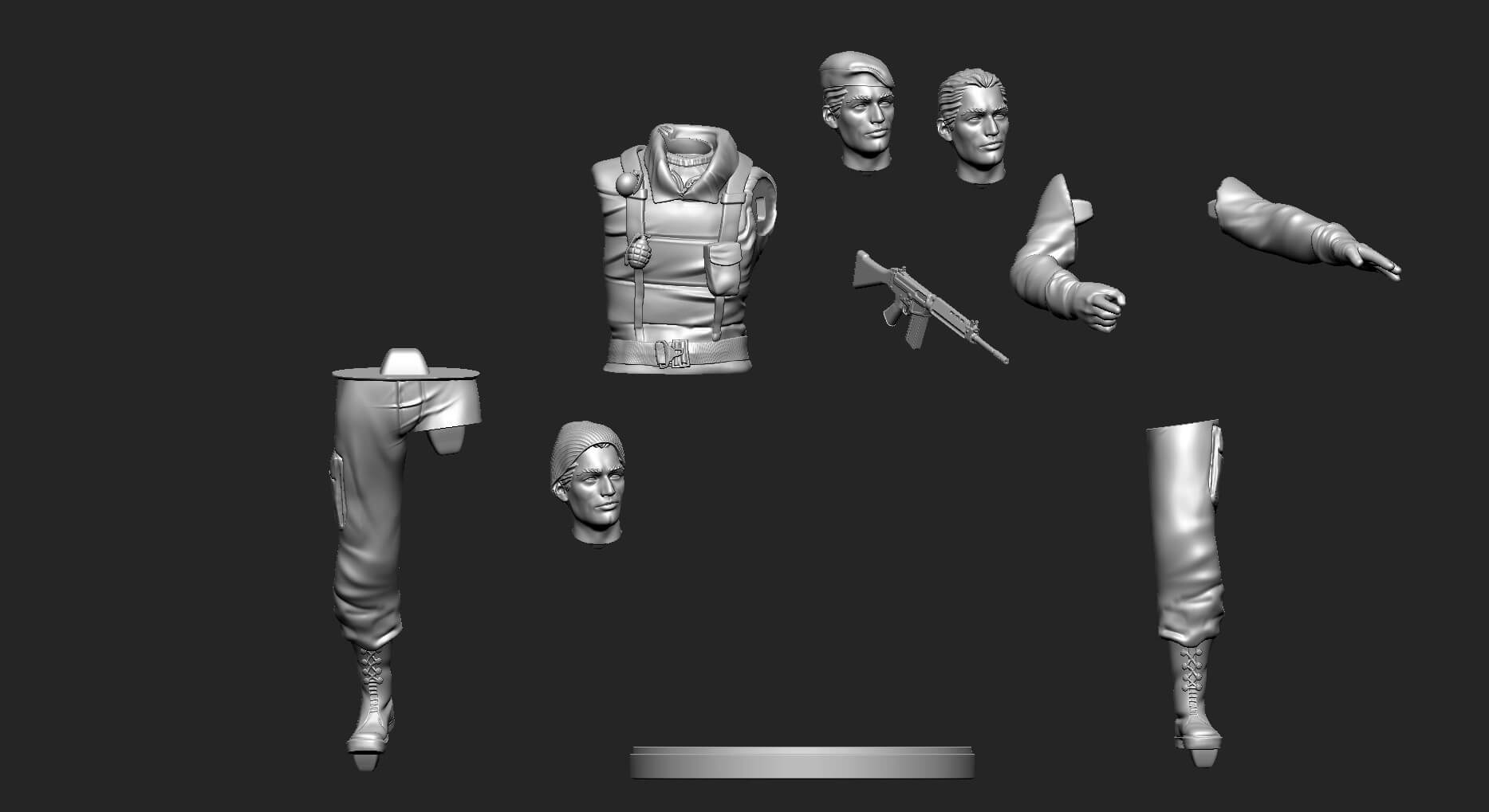 Soldier Commando - 3D Model by pipepipe123