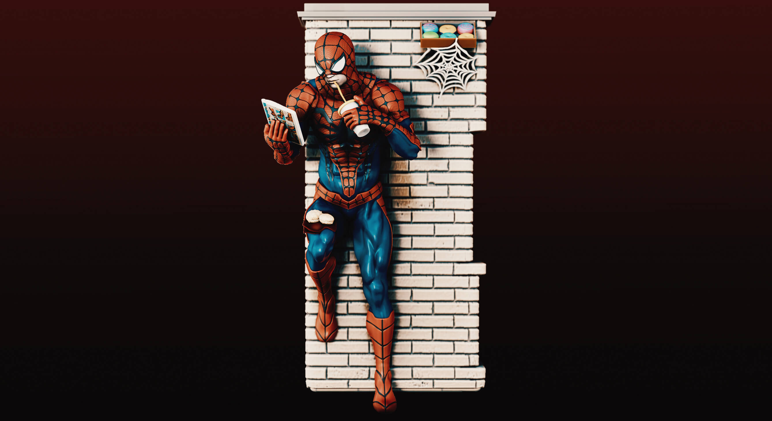 Spiderman Comic - 3D Model by pipepipe123