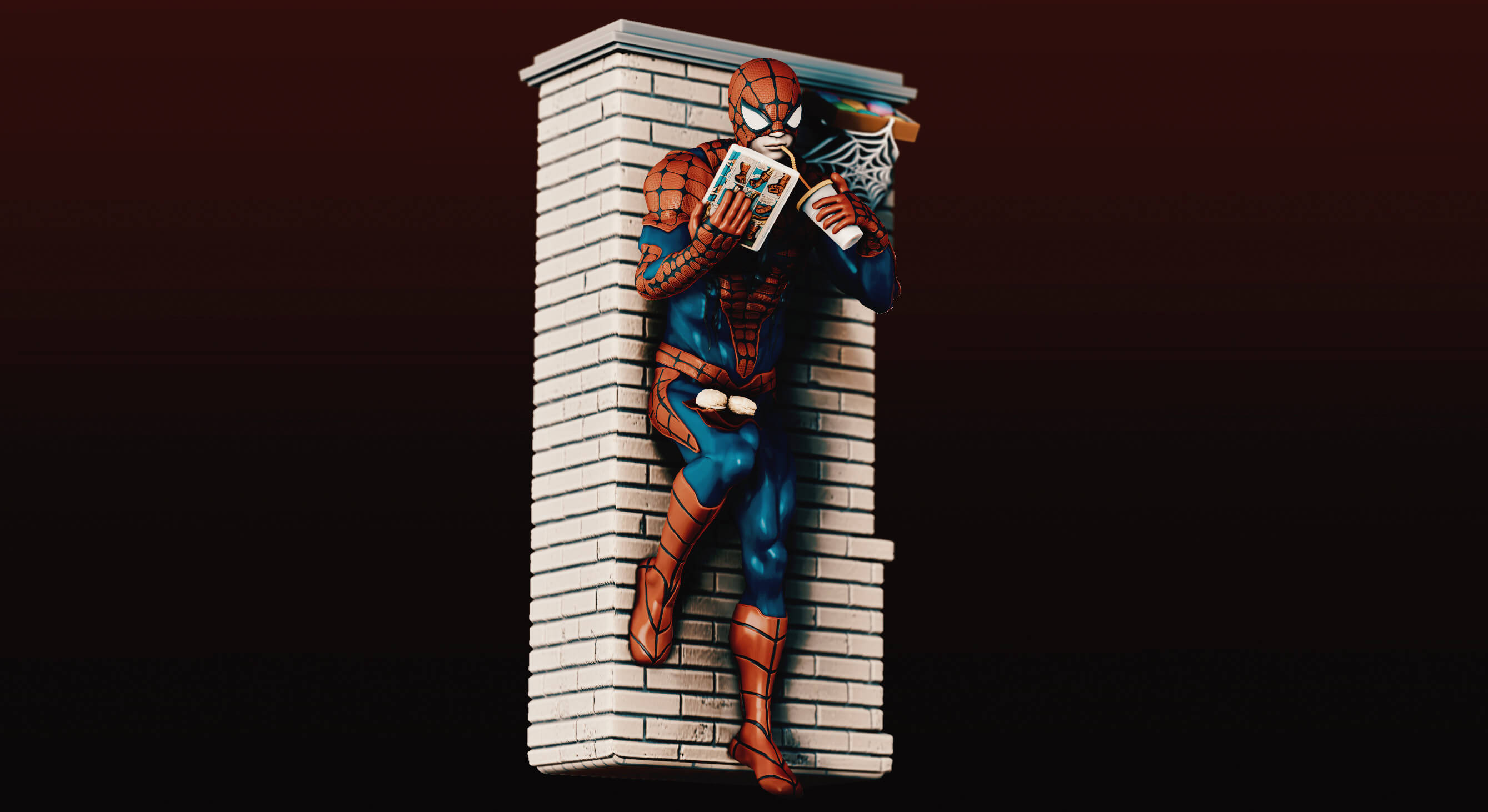 Spiderman Comic - 3D Model by pipepipe123