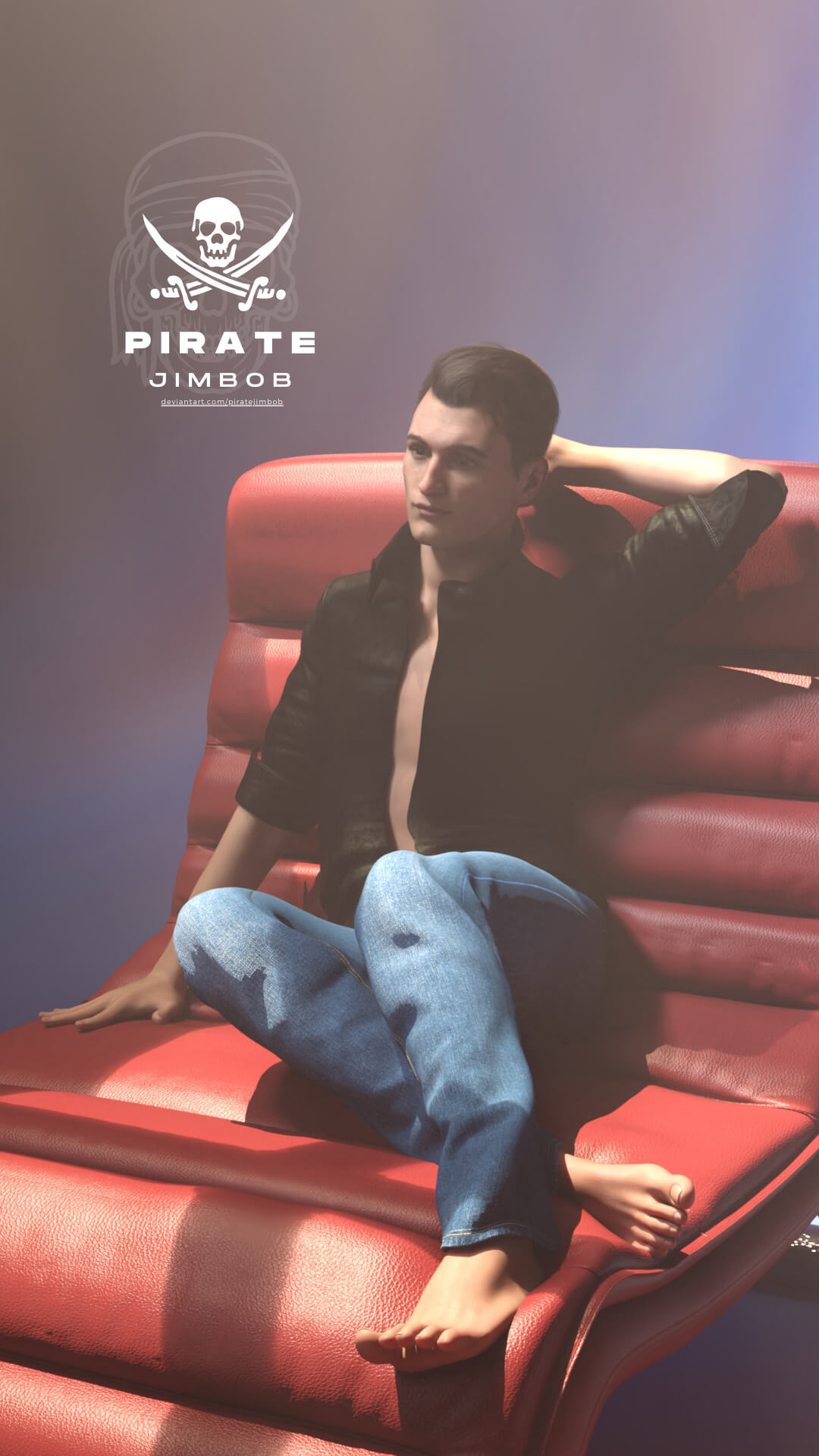 Connor (Detroit Become Human) 3D Render by piratejimbob