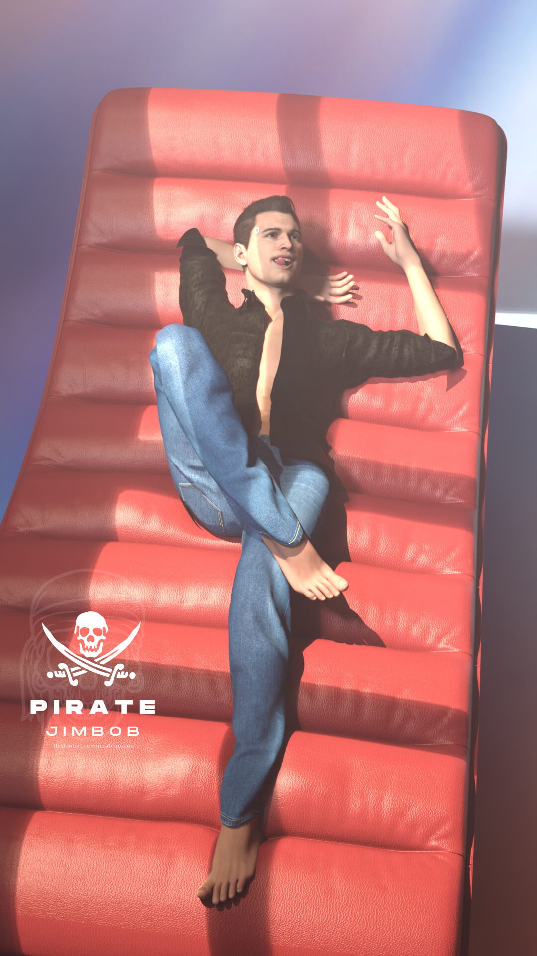 Connor (Detroit Become Human) 3D Render by piratejimbob