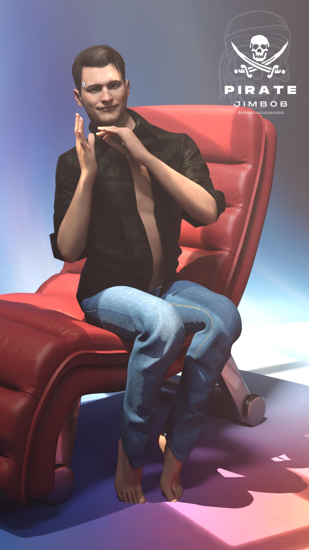 Connor (Detroit Become Human) 3D Render by piratejimbob