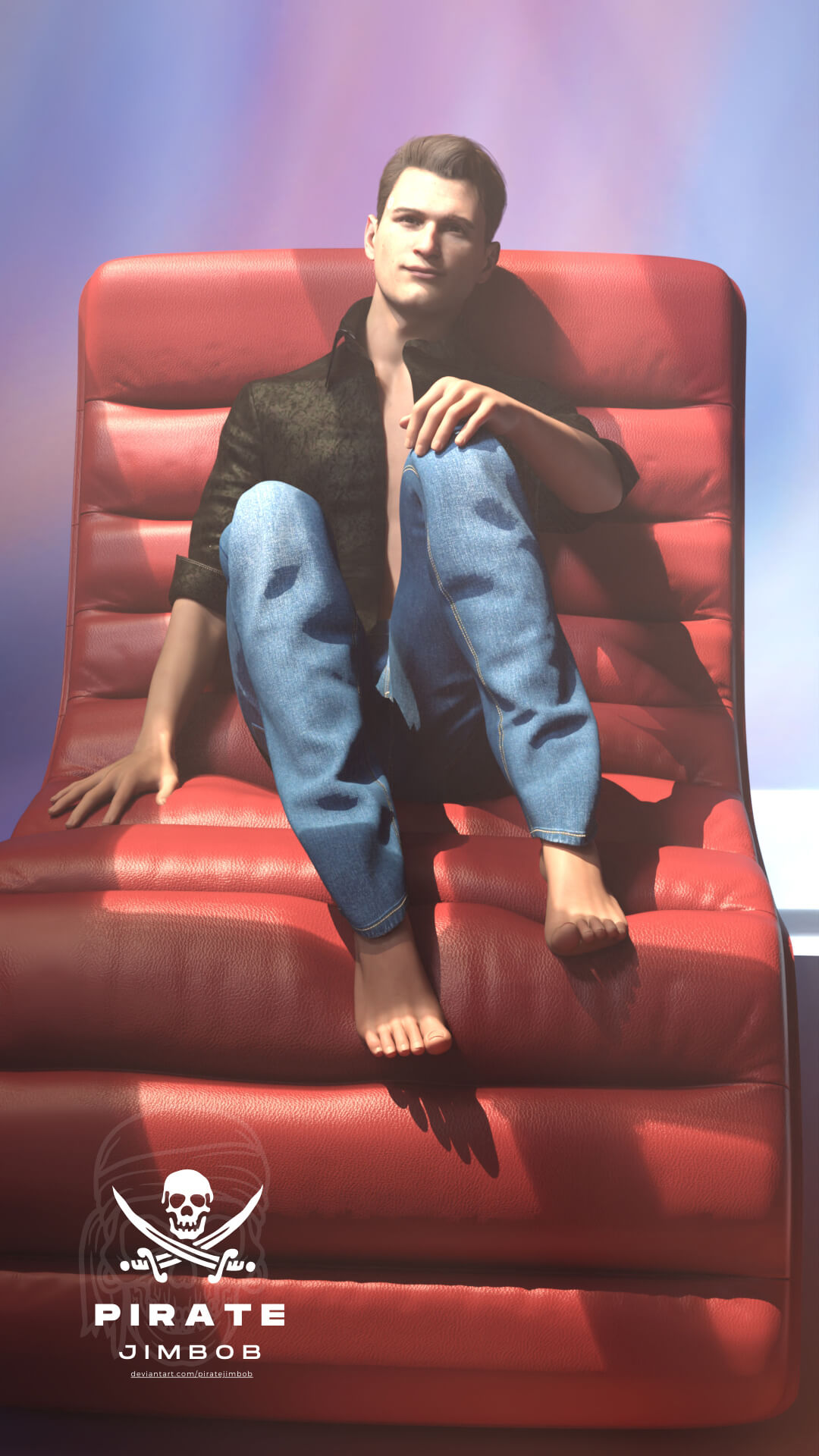 Connor (Detroit Become Human) 3D Render by piratejimbob