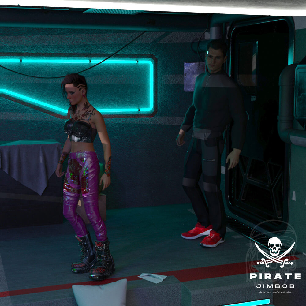 V Takes Nines Home Cyberpunk 2077 X Detroit Become Human