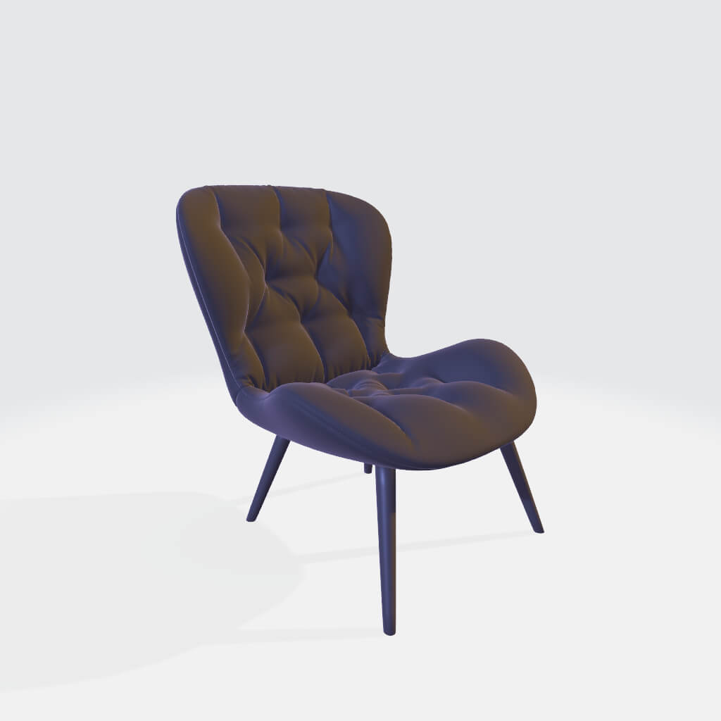 Batilda Armchair 3D Model by Pivot9876