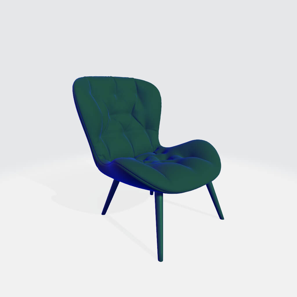 Batilda Armchair 3D Model by Pivot9876