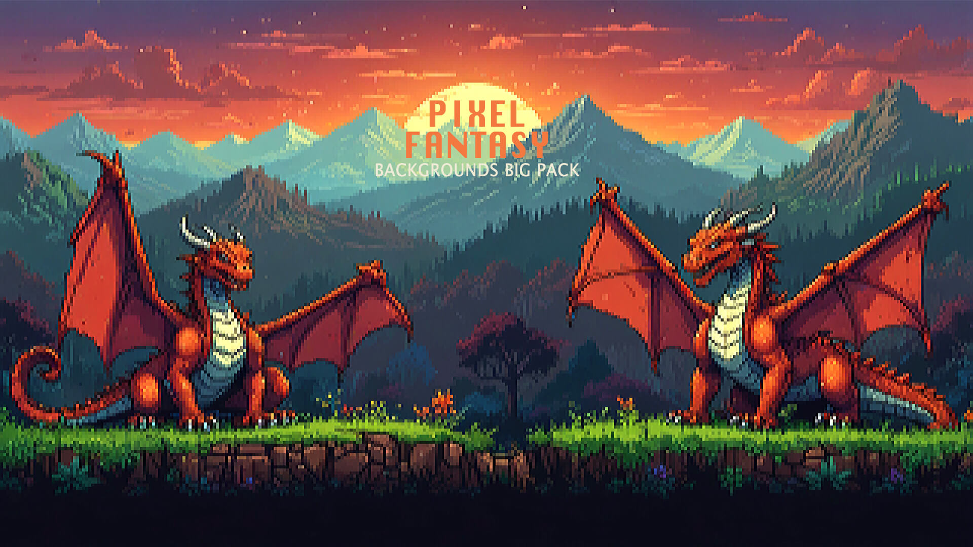 160+ Fantasy Pixel Art Backgrounds - 2D Game Asset by Pixel_Hunter