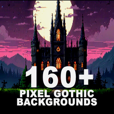 160+ Fantasy Pixel Art Backgrounds - 2D Game Asset by Pixel_Hunter
