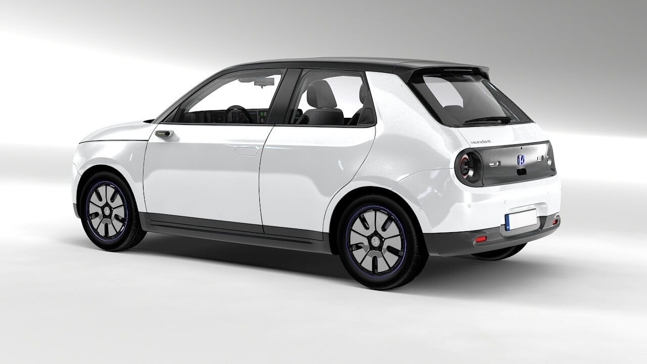 Honda E Small Electric Car - 3D Model by PixelPoint