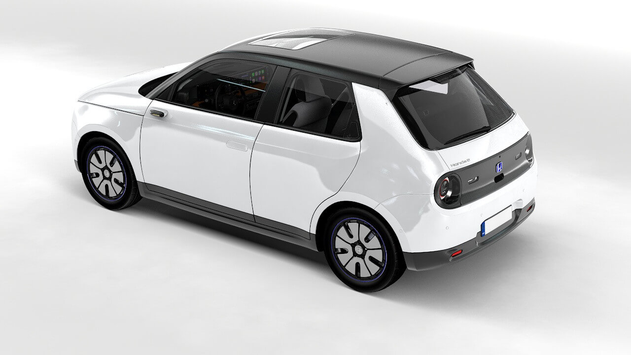 Honda E Small Electric Car - 3D Model by PixelPoint