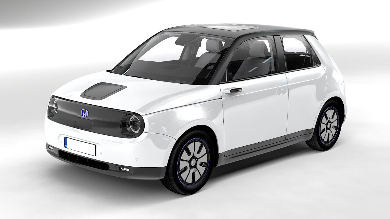 Honda E Small Electric Car - 3D Model by PixelPoint
