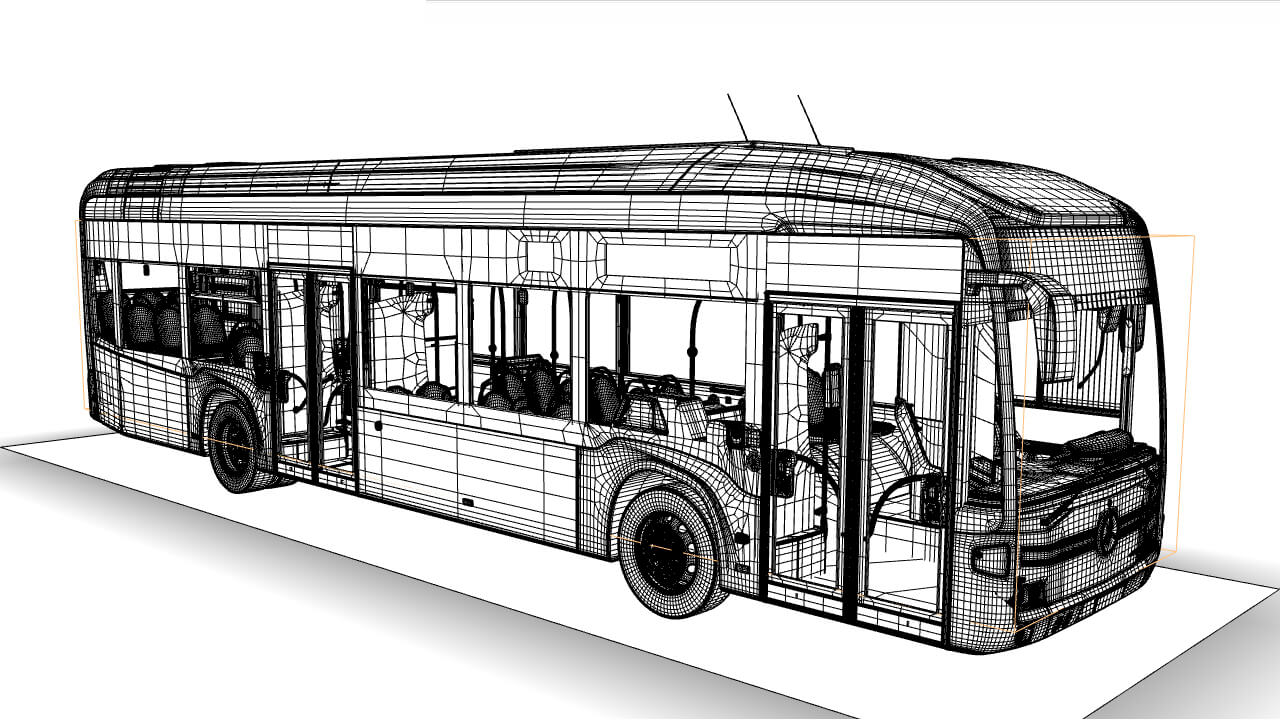 Mercedes Benz E Citaro - 3D Model by PixelPoint