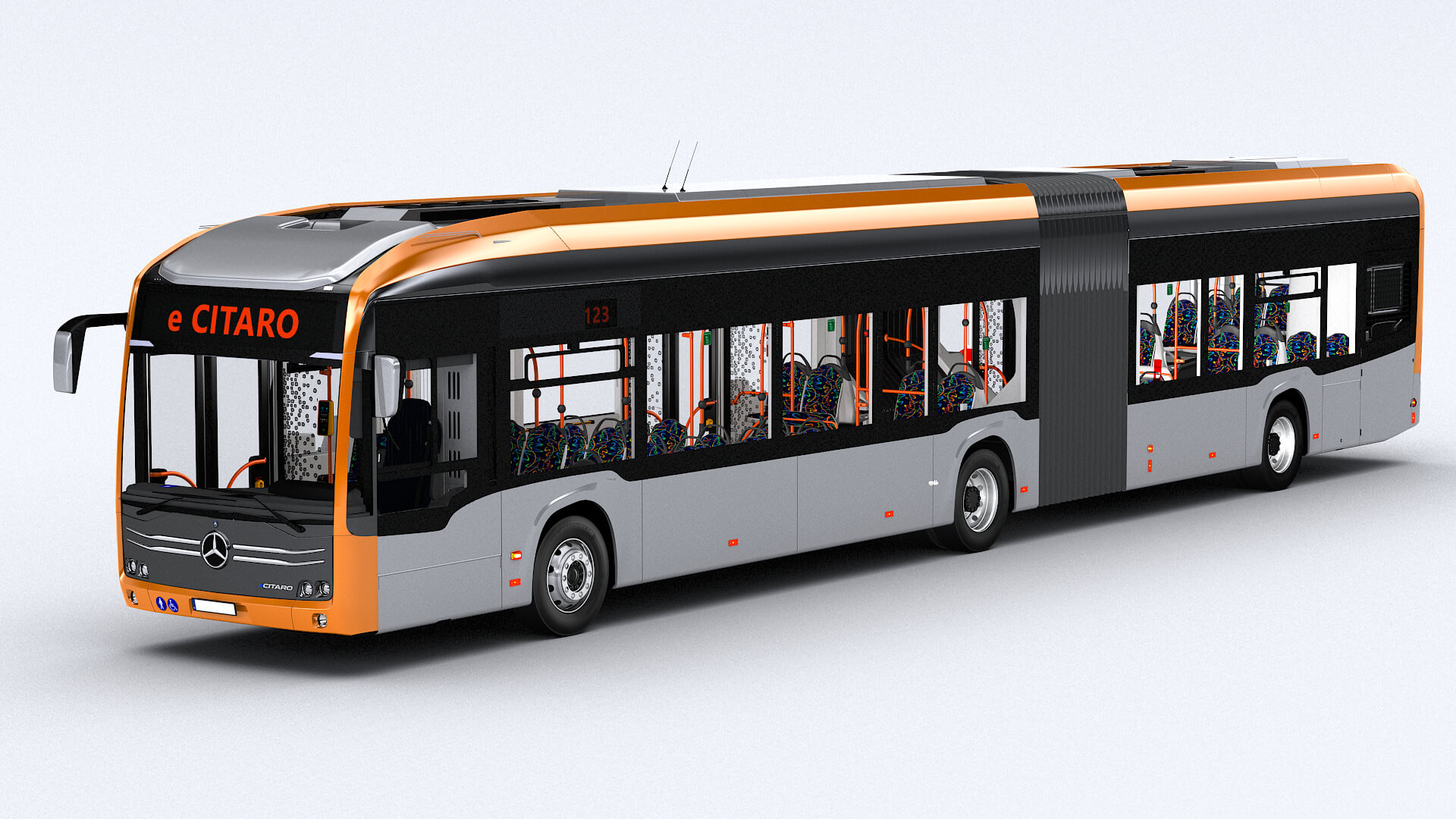 Mercedes Benz E Citaro Capacity - 3D Model by PixelPoint