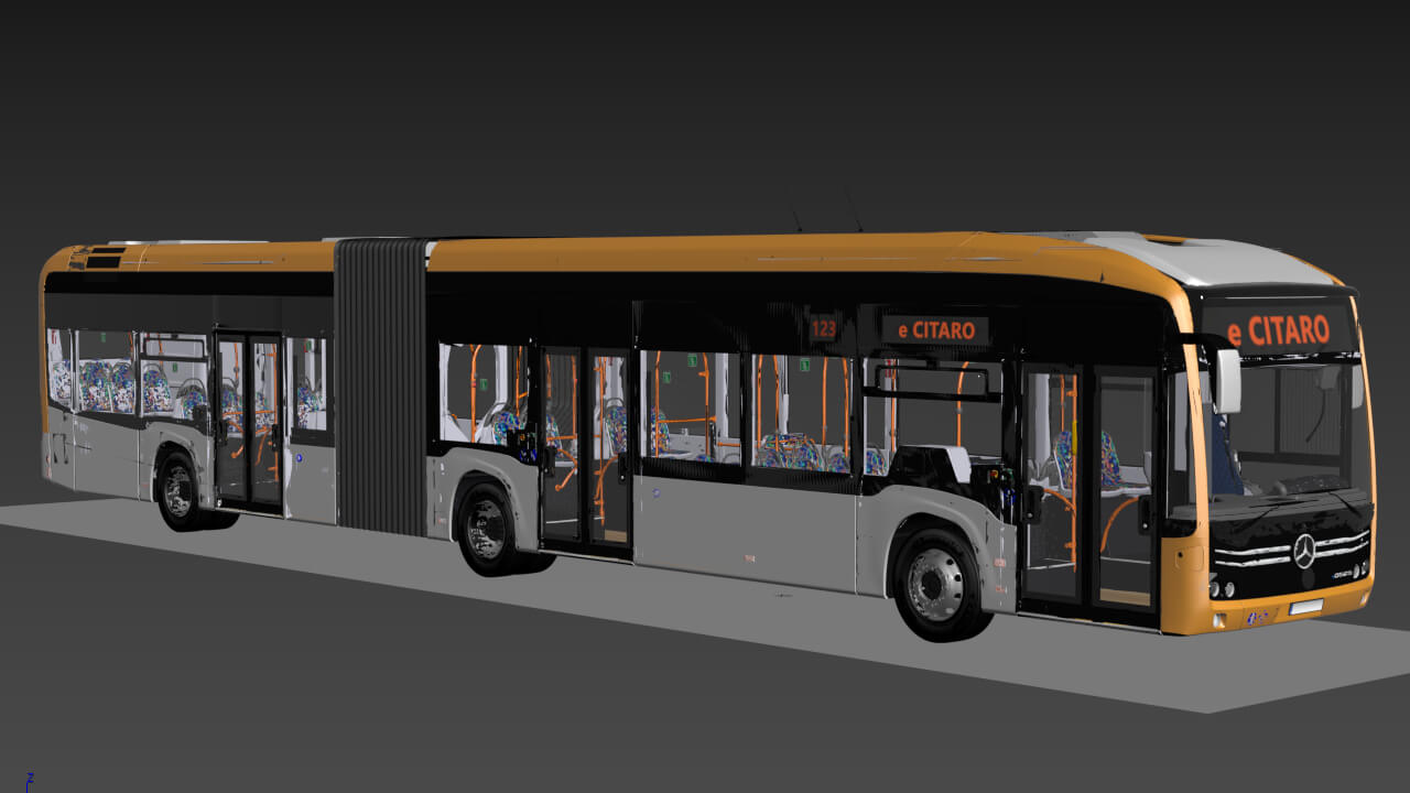 Mercedes Benz E Citaro Capacity - 3D Model by PixelPoint