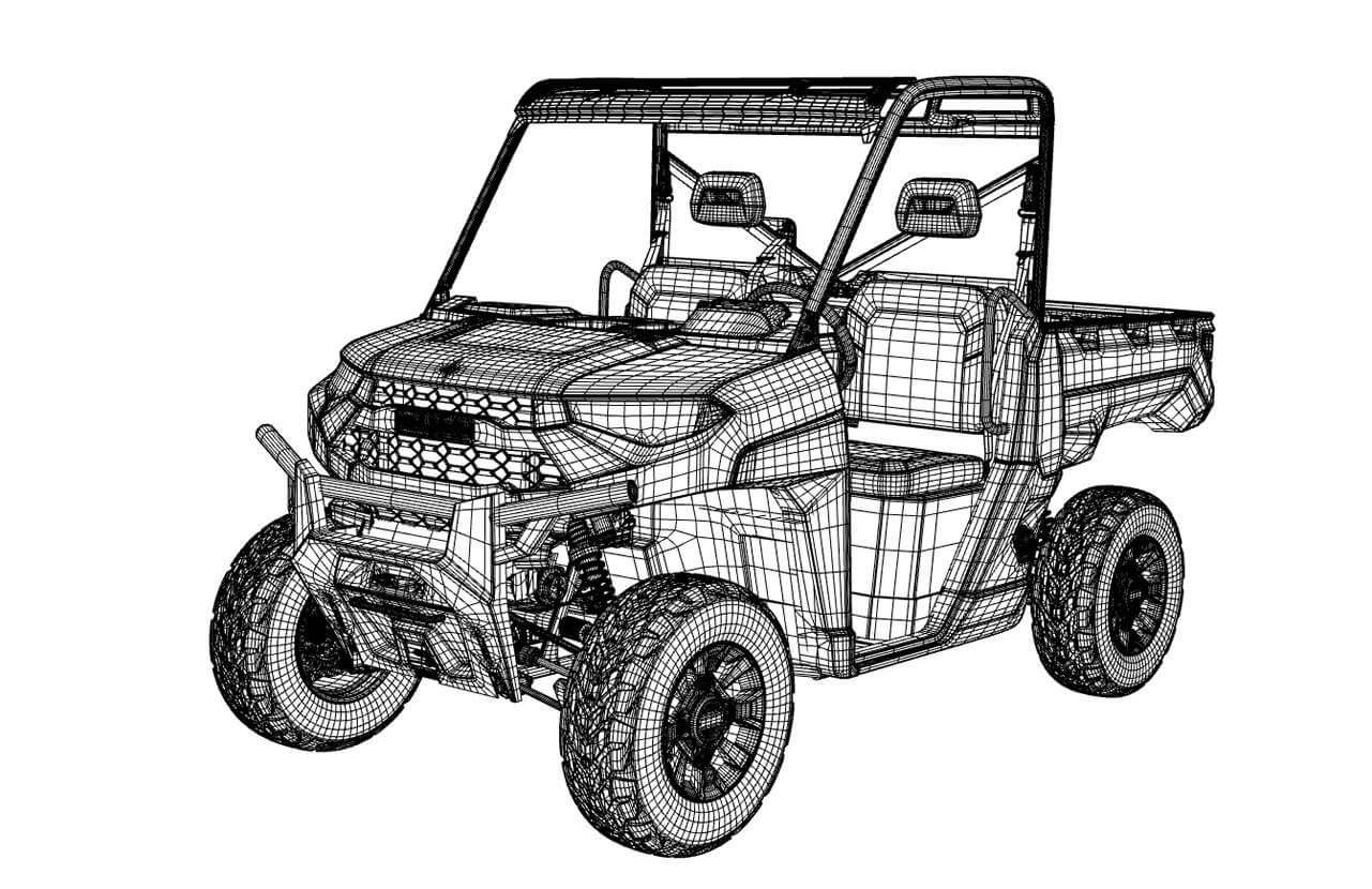 Polaris Ranger 2018 - 3D Model by PixelPoint