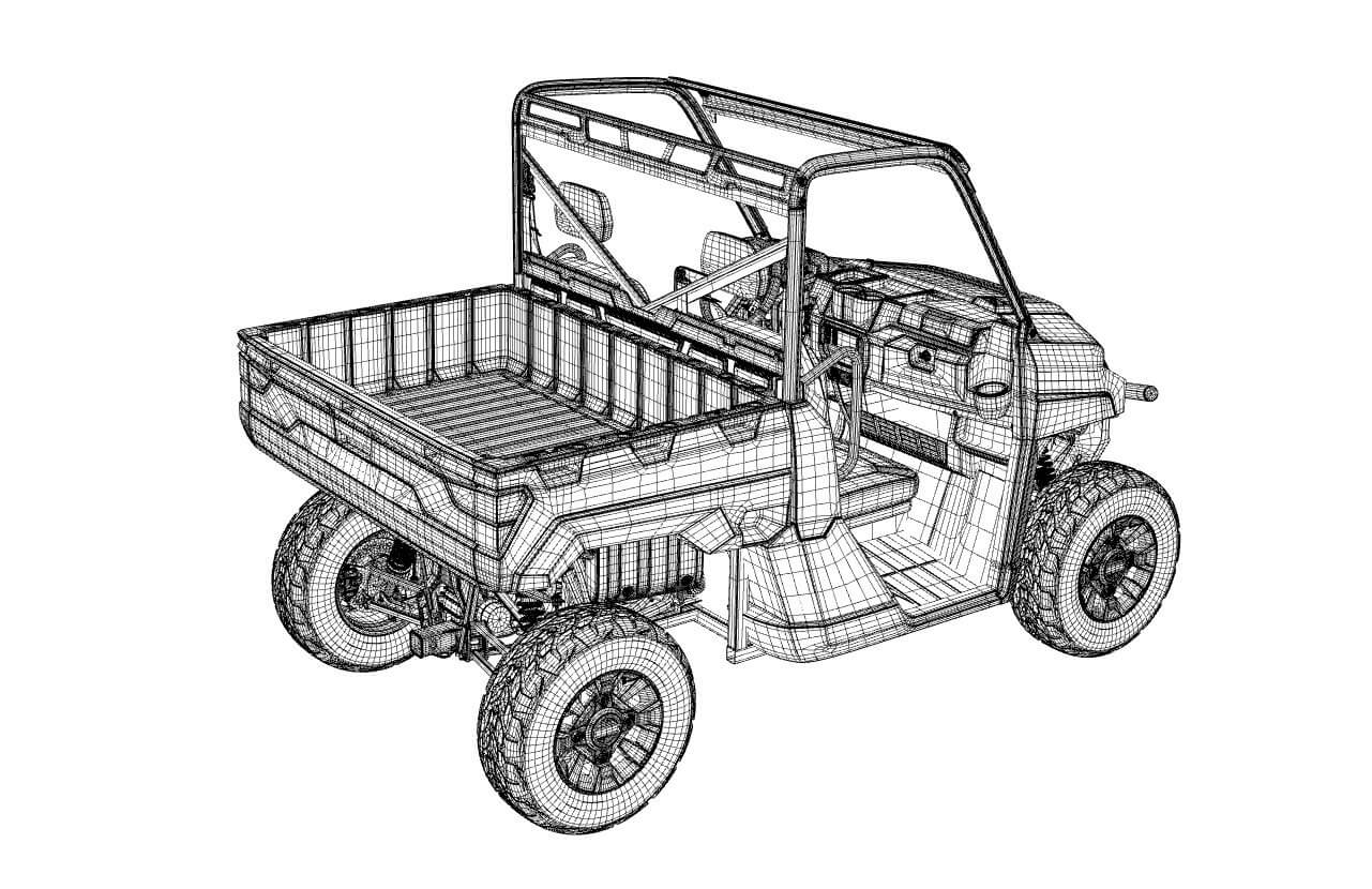 Polaris Ranger 2018 - 3D Model by PixelPoint