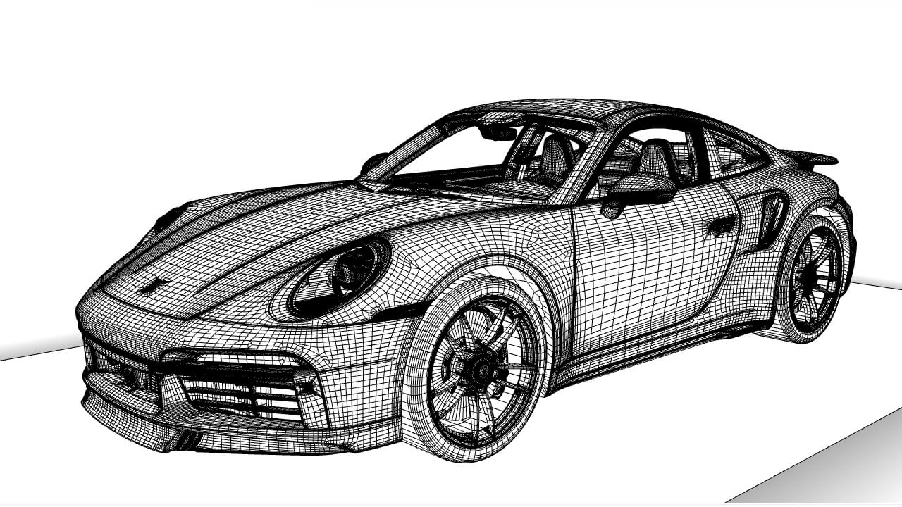 Porsche 992 Turbo S - 3D Model by PixelPoint