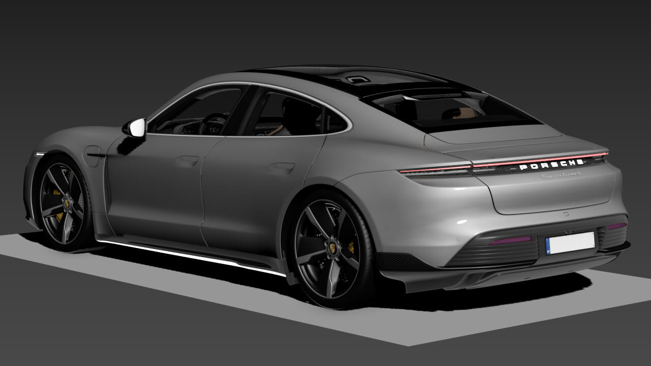 Porsche Taycan Turbo S - 3D Model by PixelPoint