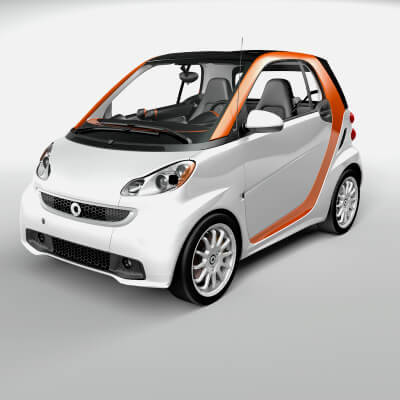 Smart Fortwo 451 - 3D Model by PixelPoint